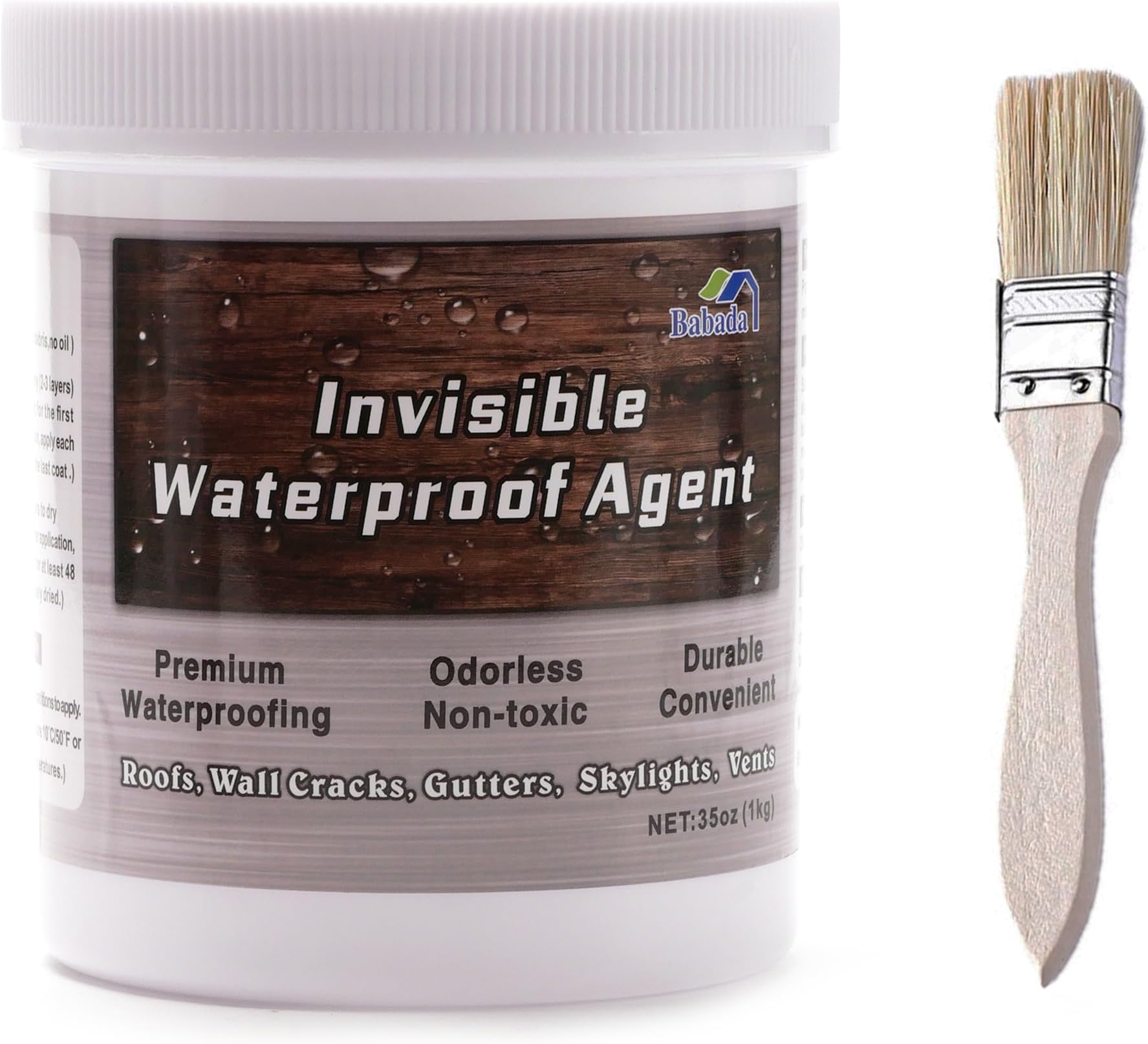 BABADA Transparent Waterproof Coating, 35oz Invisible Waterproof Agent ...