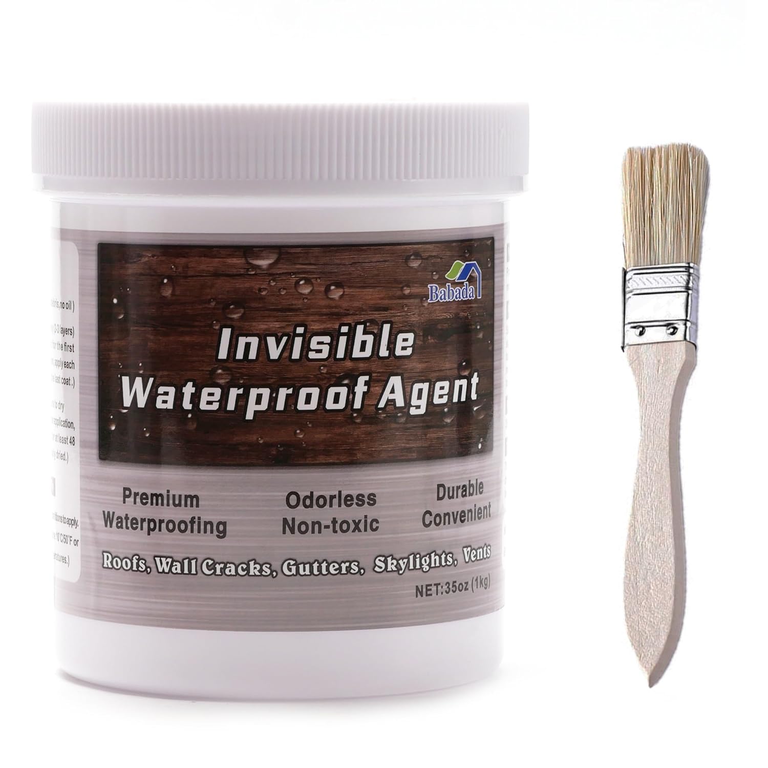 BABADA Transparent Waterproof Coating, 35oz Invisible Waterproof Agent ...