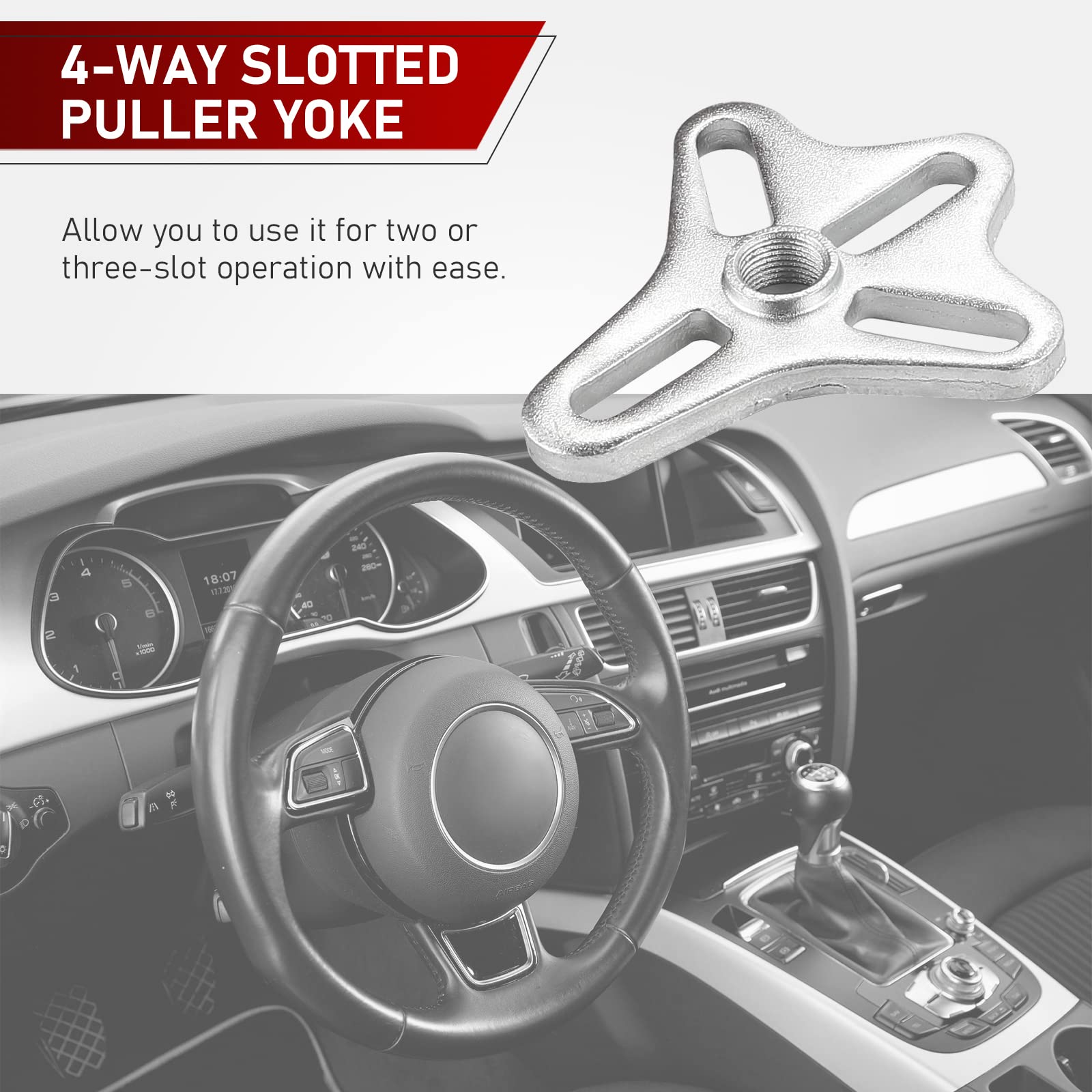 Snapklik.com : ATPEAM 46pcs Harmonic Balancer Puller Set Steering Wheel ...