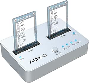 AOKO mSATA SSD Duplicator Adapter, Tool-Free mSATA Industrial System ...