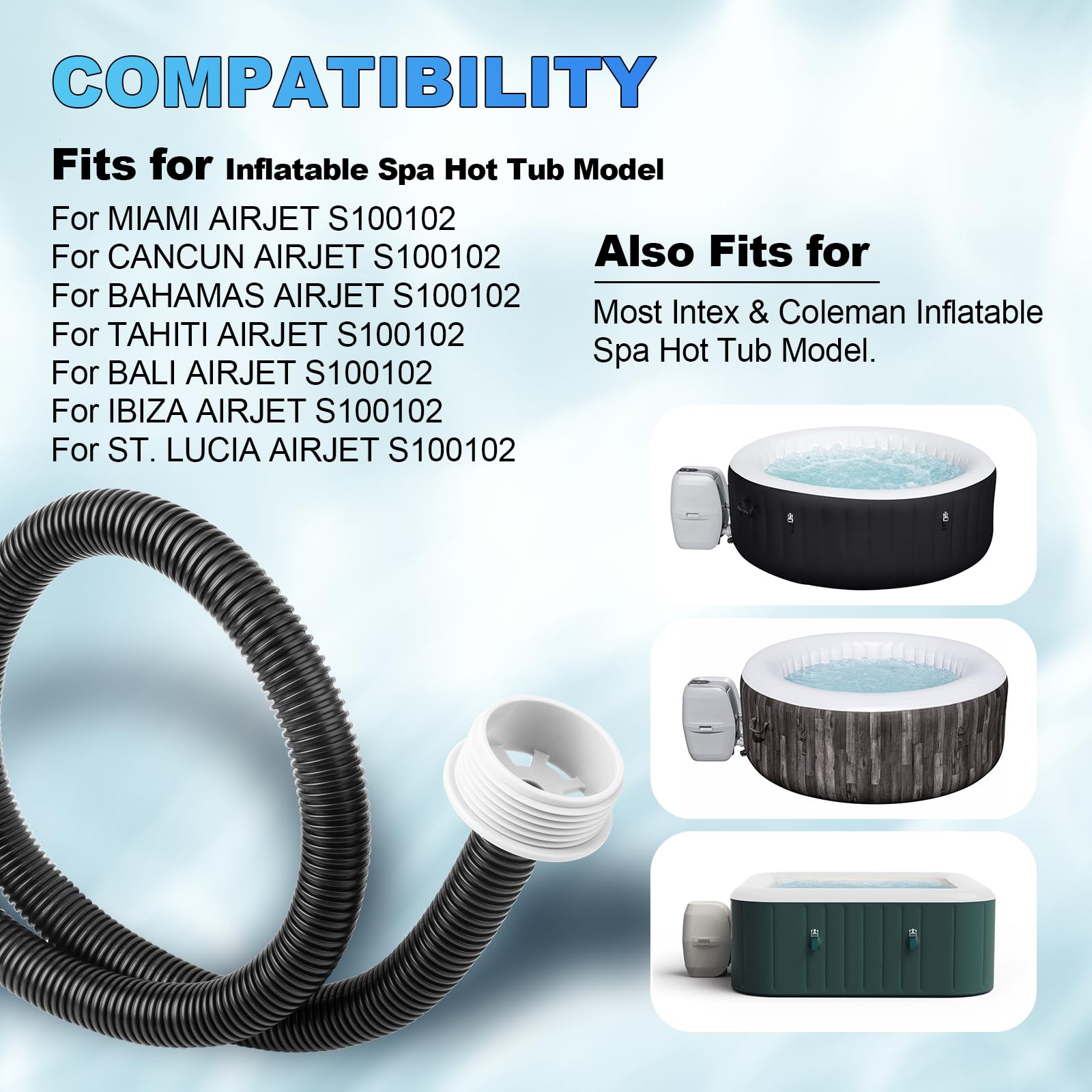 Snapklik.com : Lay Z Spa Hot Tub Air Inflate Inflation Hose Pipe Tube ...