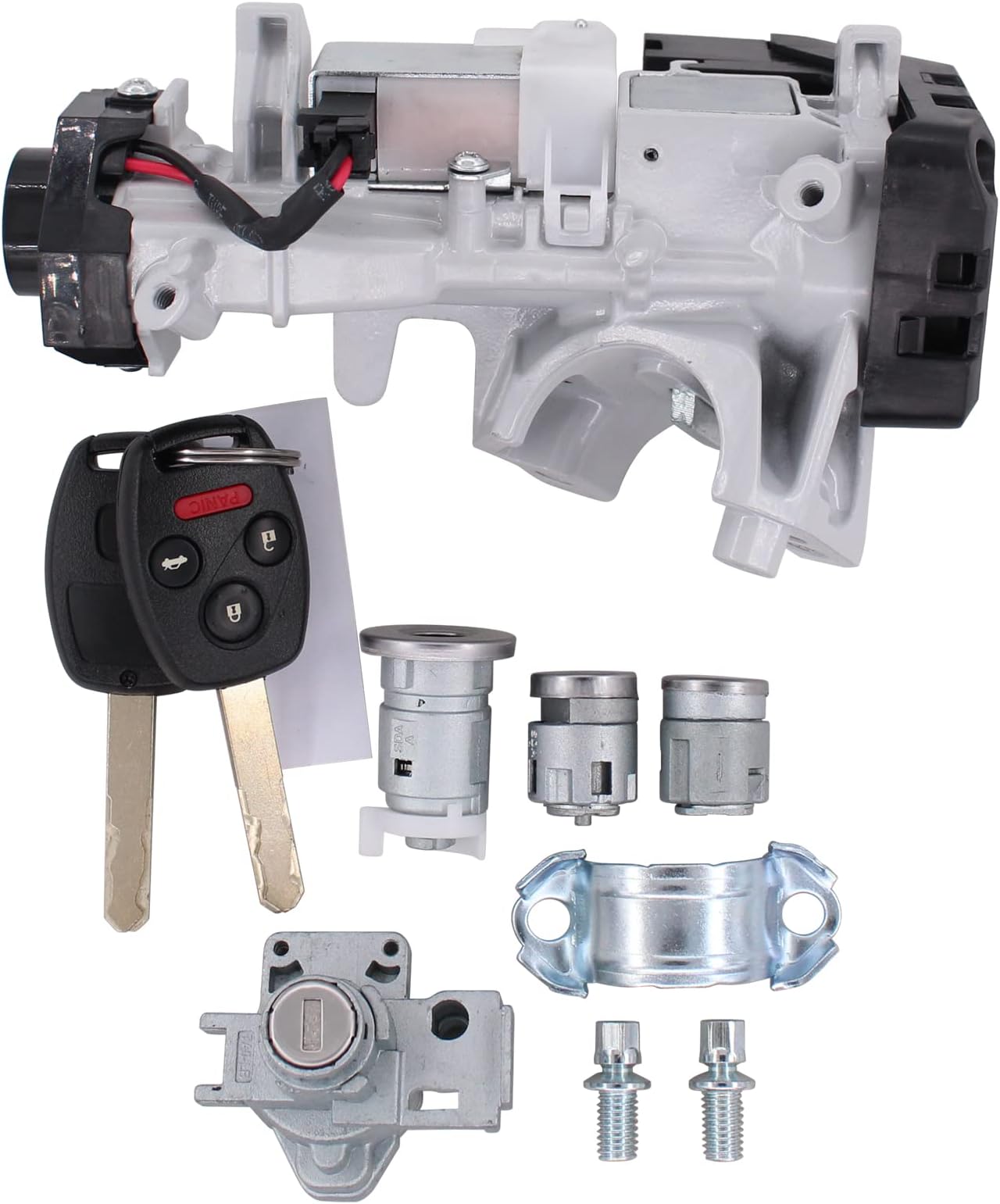 Amazon.com: MOTOKU Ignition Switch Lock Cylinder Door Lock Fuel Cap ...