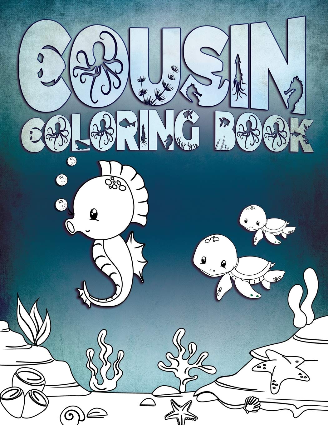 Cousin Coloring Book: Perfect For Cousins Ages 2-6: Cute Gift Idea for ...