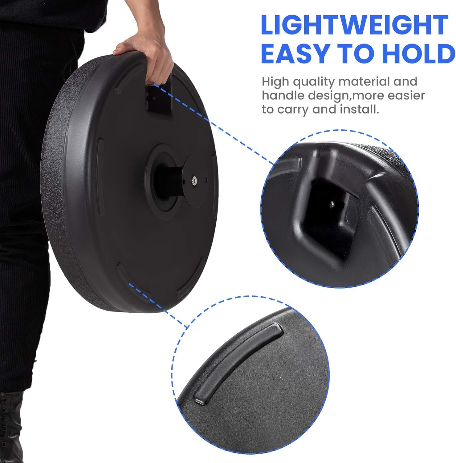 Snapklik.com : MEWAY OIUJHY 22L Patio Base Water Fill Stand, Outdoor ...