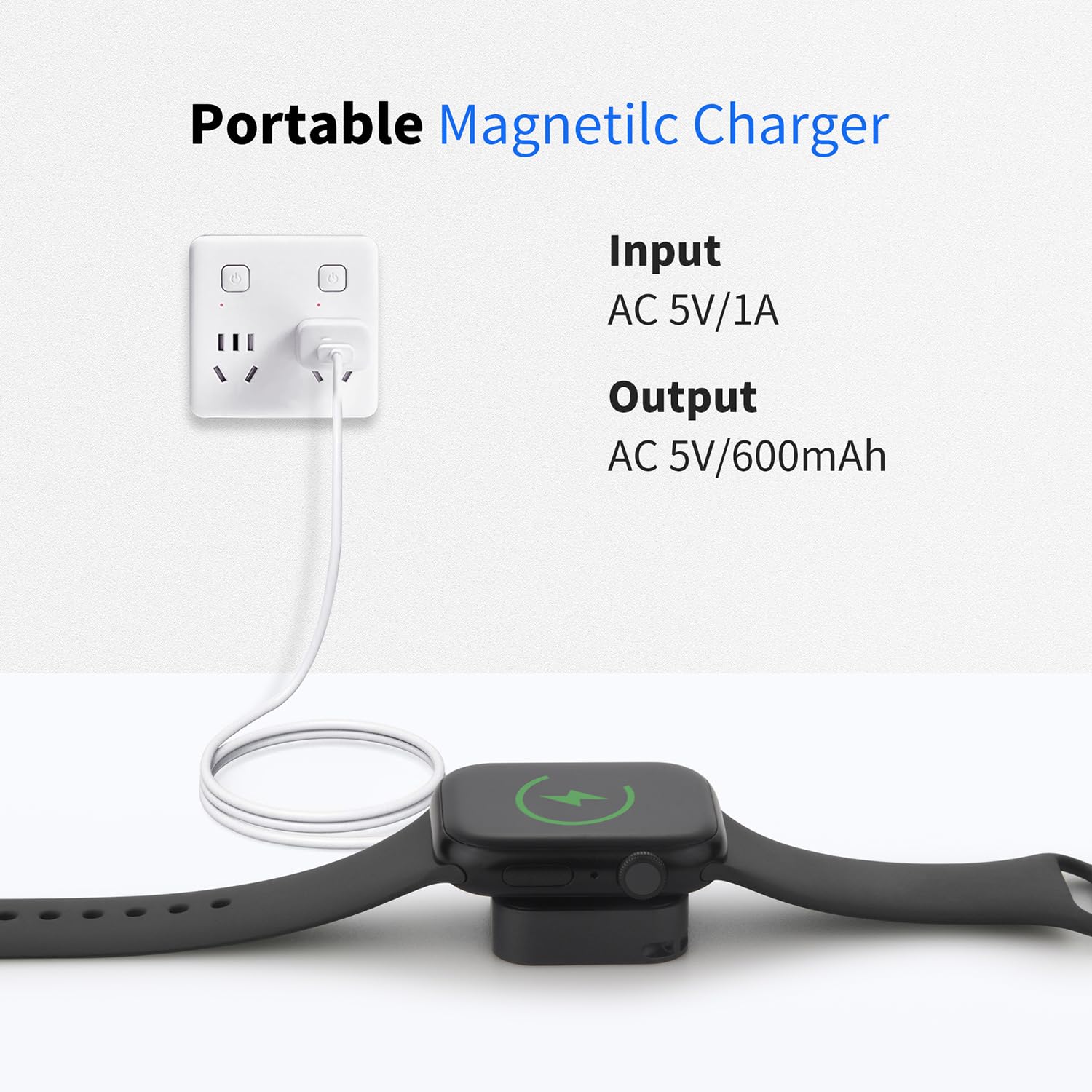 Lovandare Magnetic Charger Adapter for Apple Watch, Reuse USB-C or ...