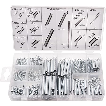 Amazon.com: COLIBYOU 200 Small Metal Loose Steel Coil Springs ...
