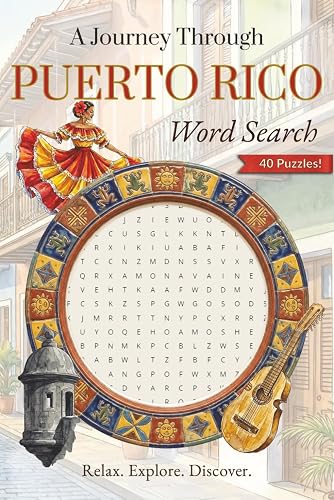 A Journey To Puerto Rico Word Search Puzzle: Word Searches with Easy to ...