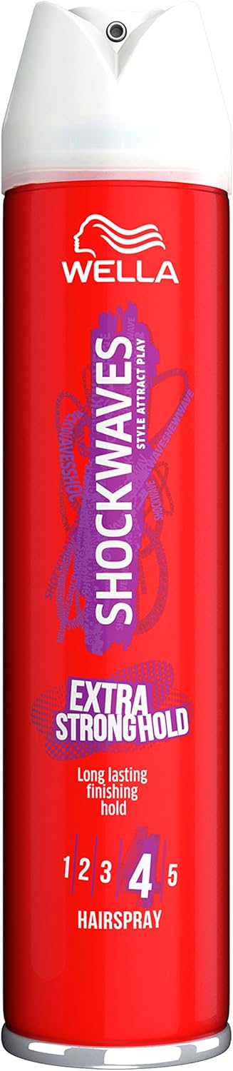Wella Shockwaves Extra Strong Hold Control Hairspray, 250ml : Amazon.co ...