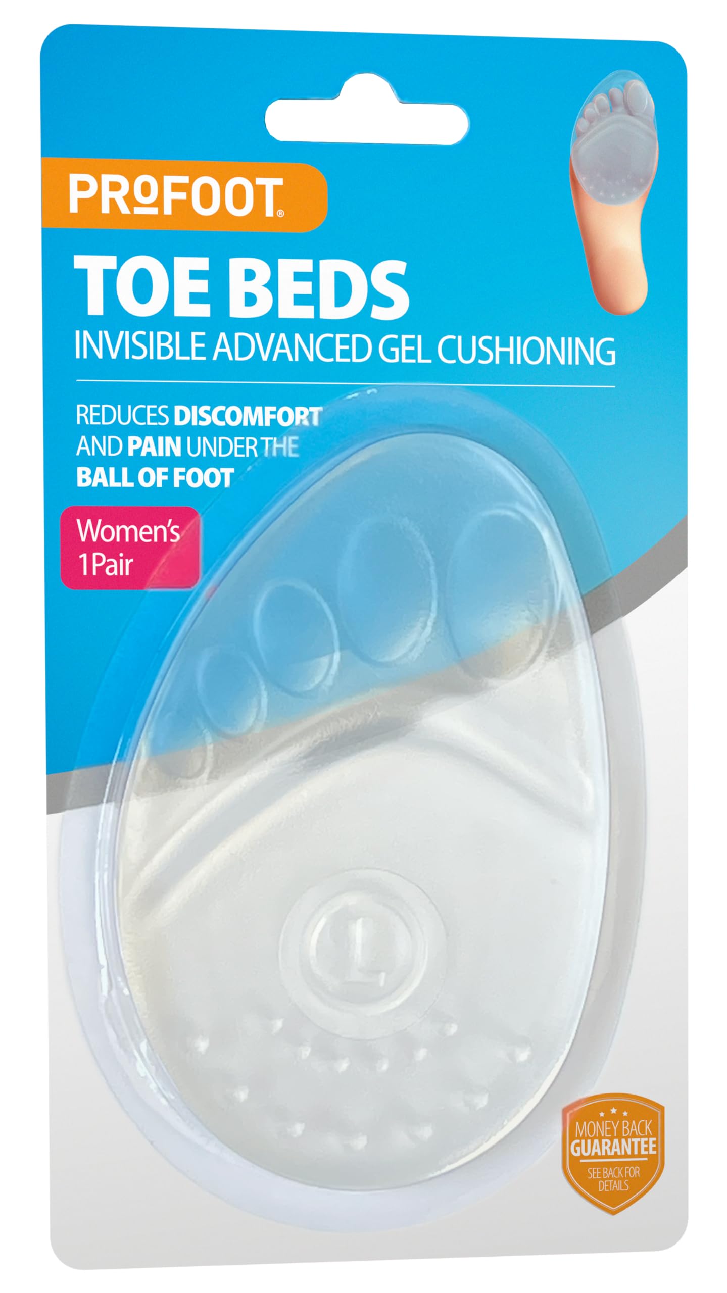 Profoot Toe Bed - Toe & Ball of Foot Cushions for Women - Ideal for ...