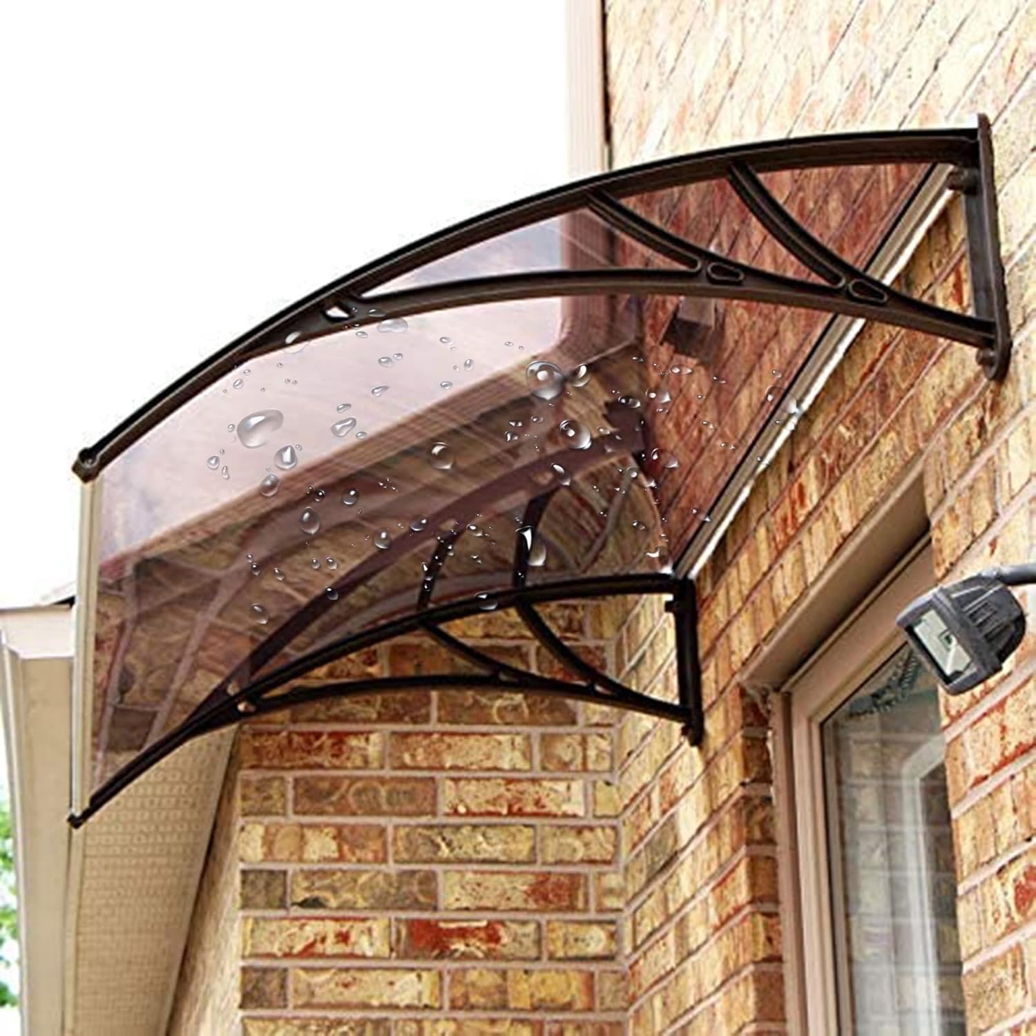 Amazon.com: HUNM Canopie Front Door Canop Window Awning, Curved Garden ...