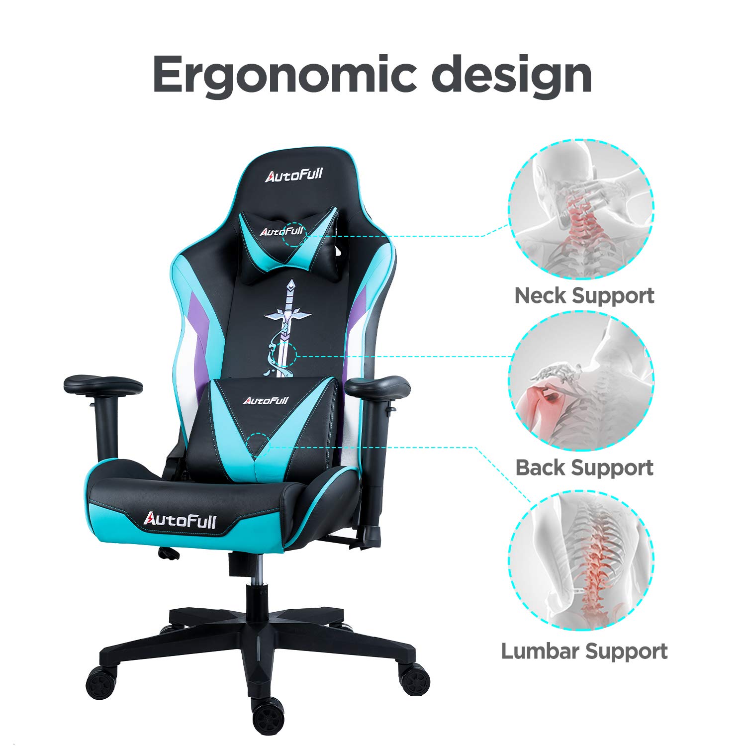 Autofull Gaming Chair Ergonomic Office at Neomi Ingram blog