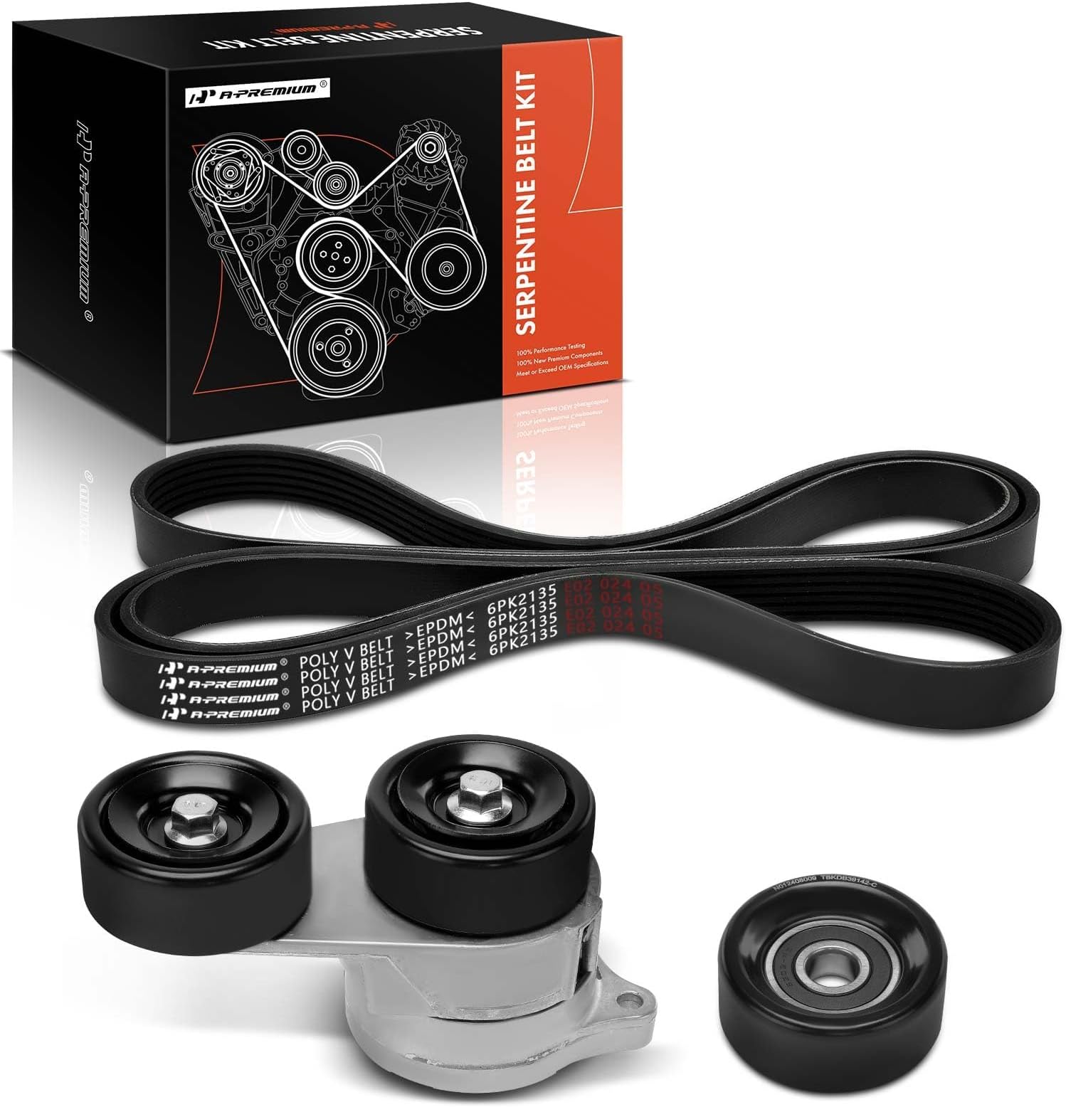 Amazon.com: A-Premium Engine Serpentine Belt Drive Kit with Tensioner ...