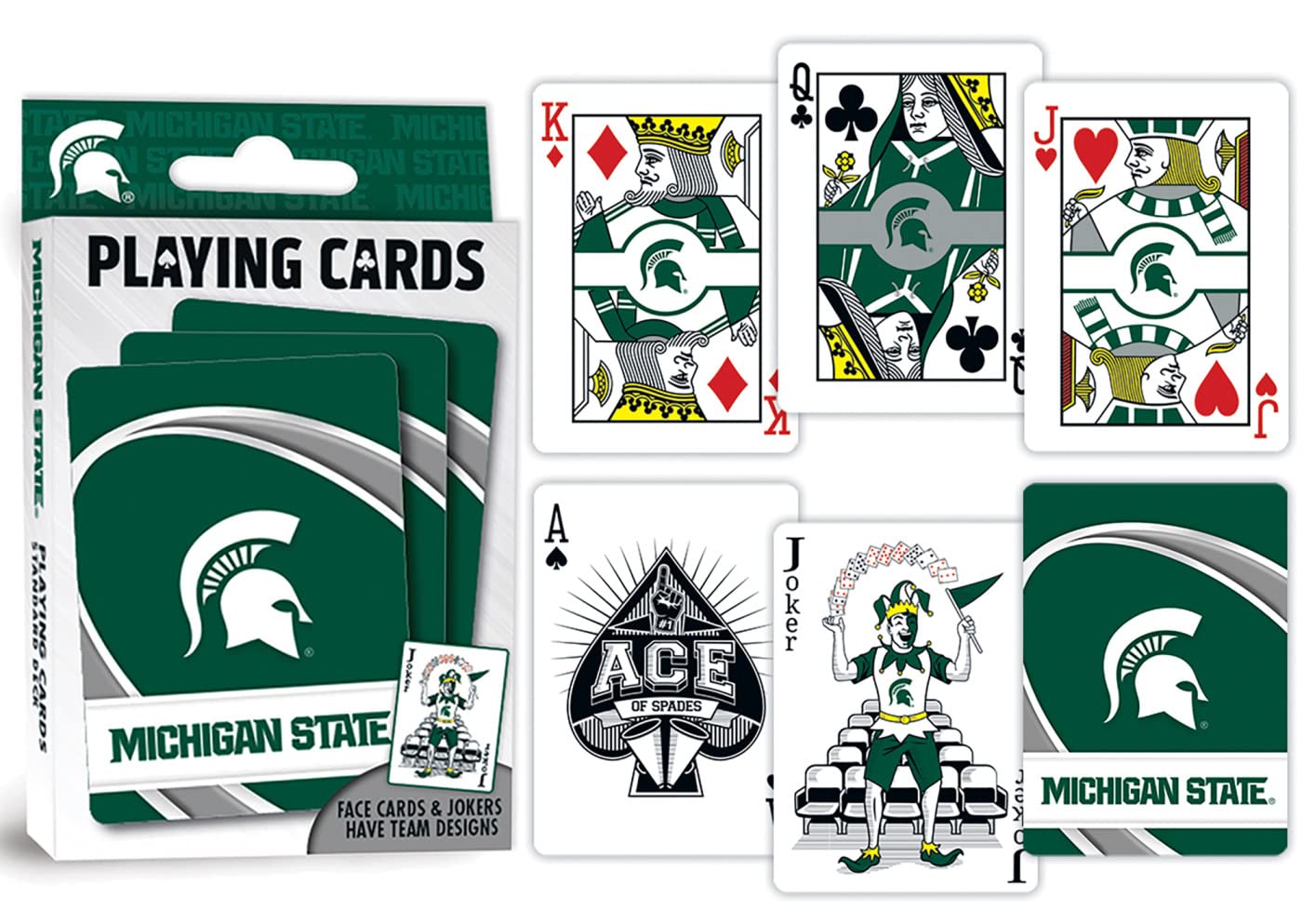 Snapklik.com : MasterPieces 91772: Michigan State Playing Cards