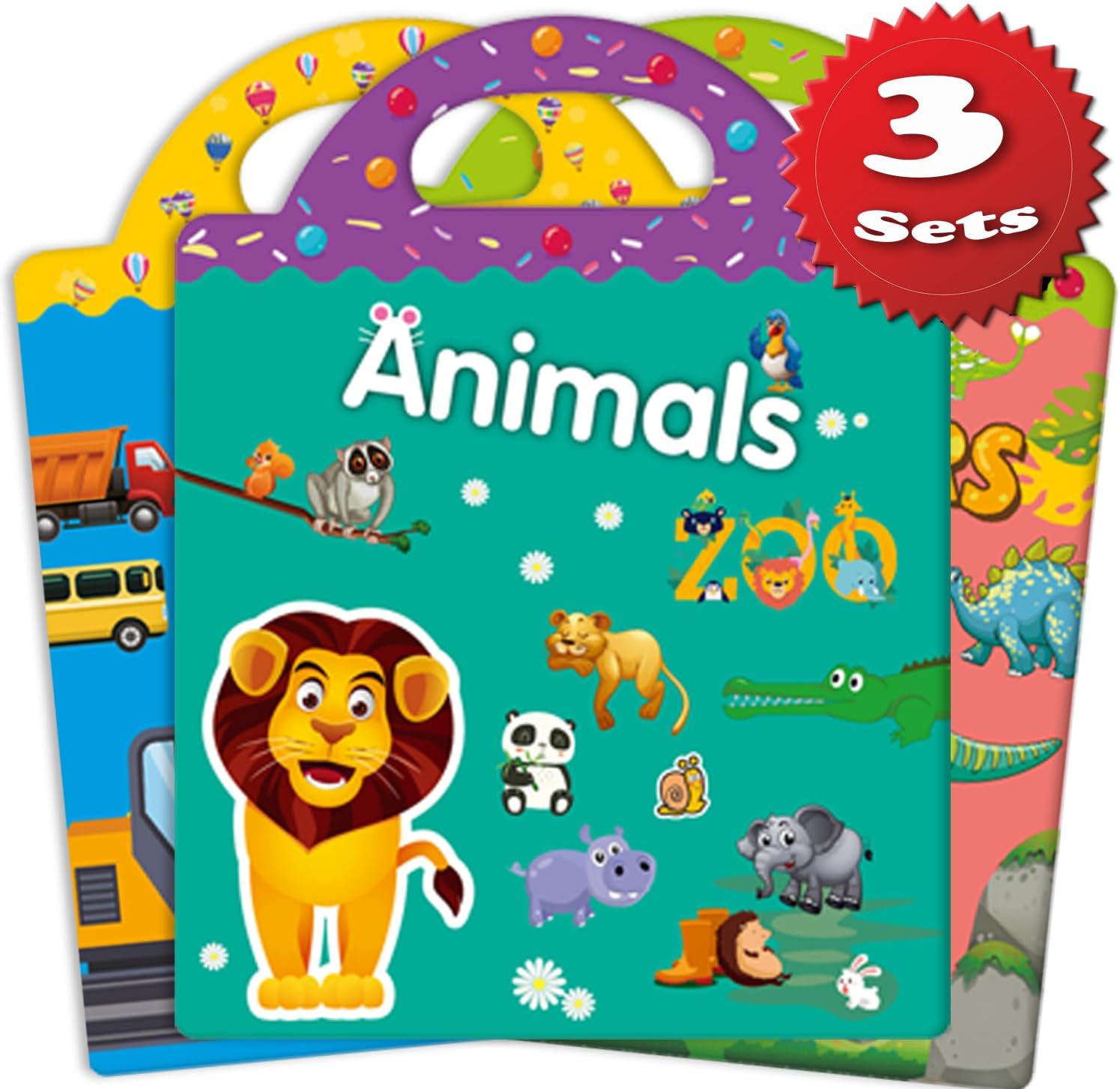 Amazon.com: Reusable Sticker Books for Toddlers Kids Age 3+, Toddler ...