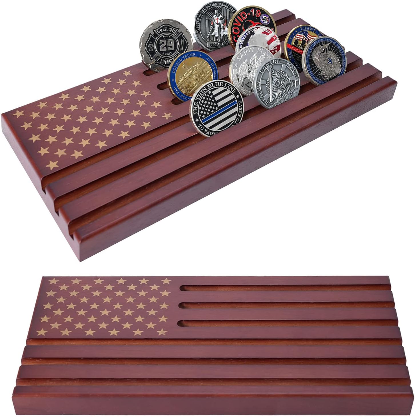 Amazon.com: Military Collectible Challenge Coin Display Stand American ...