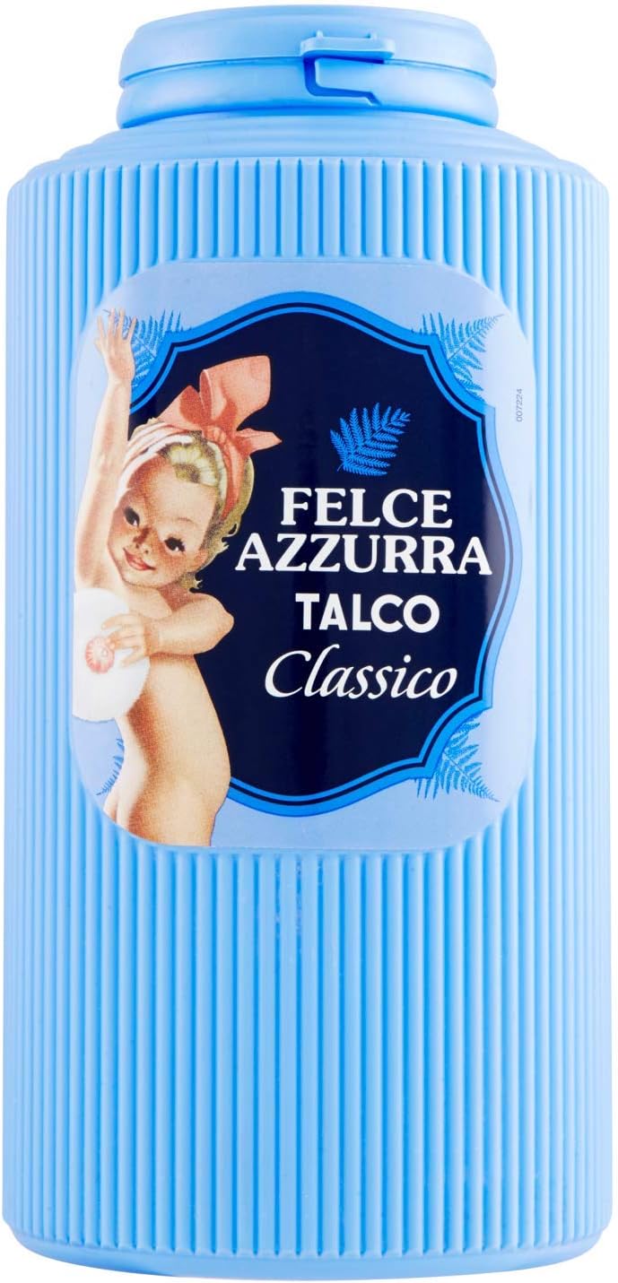 Felce Azzurra - Talkum, komplett natürliches zartes Pulver, klassischer ...