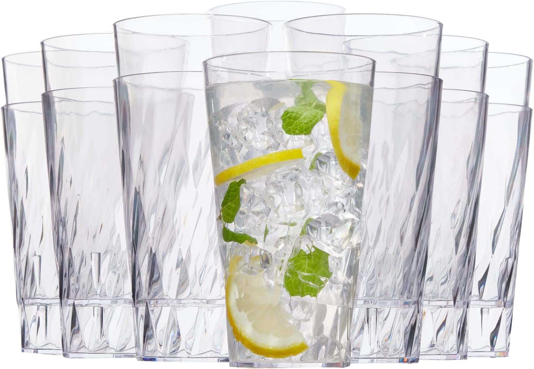 Amazon.com | KLIFA- OGDEN- Set of 6, Acrylic Tumbler Drinking Glasses ...