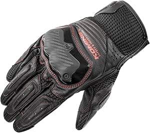 Amazon.co.jp: コミネ(KOMINE) 2025モデル バイク用 06-267 GK-267 ショットガンメッシュグローブ Black レッド XL : 車＆バイク