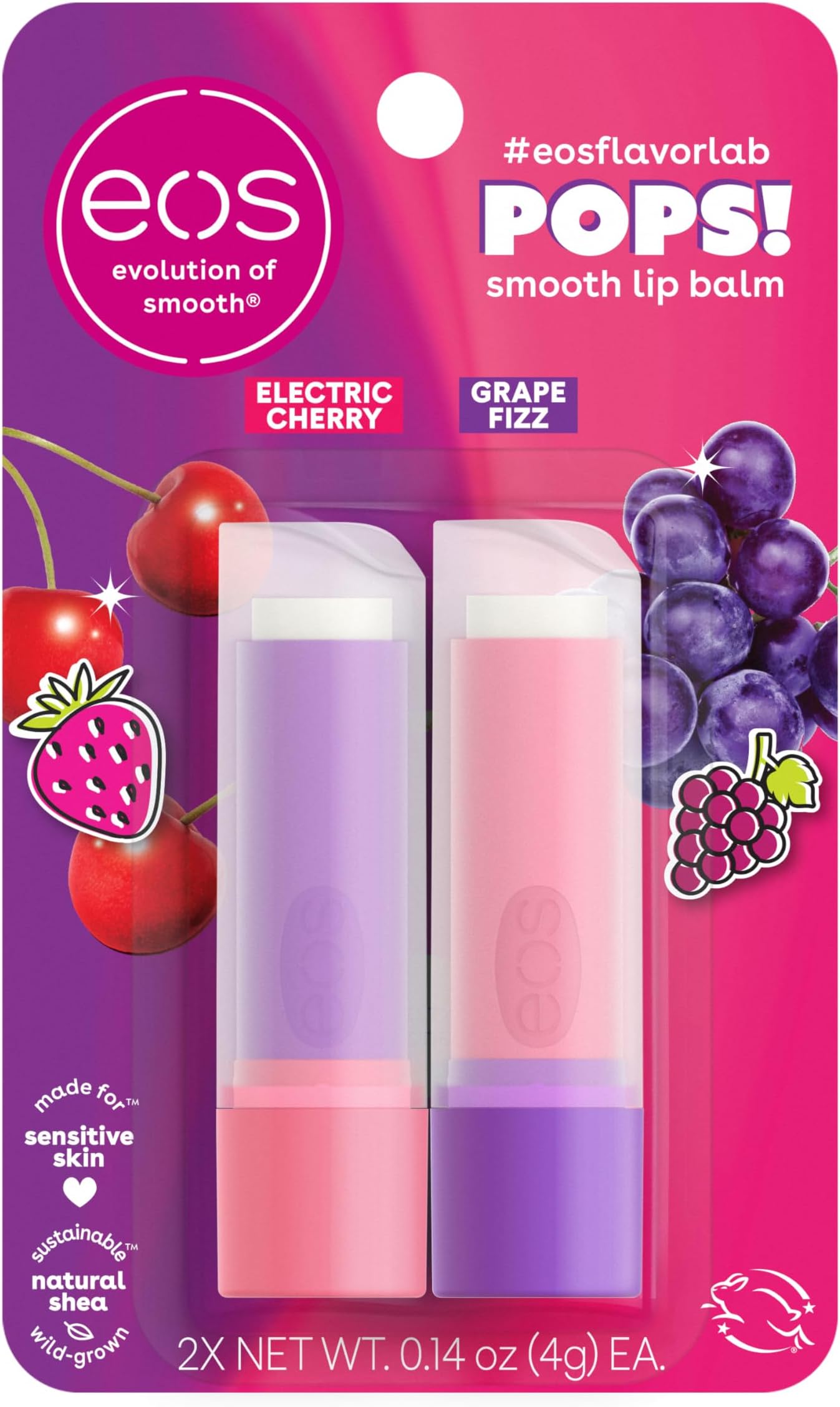 Amazon.com : eos Sunset Sips Lip Balms- Melon Mai Tai & Wild Cherry ...