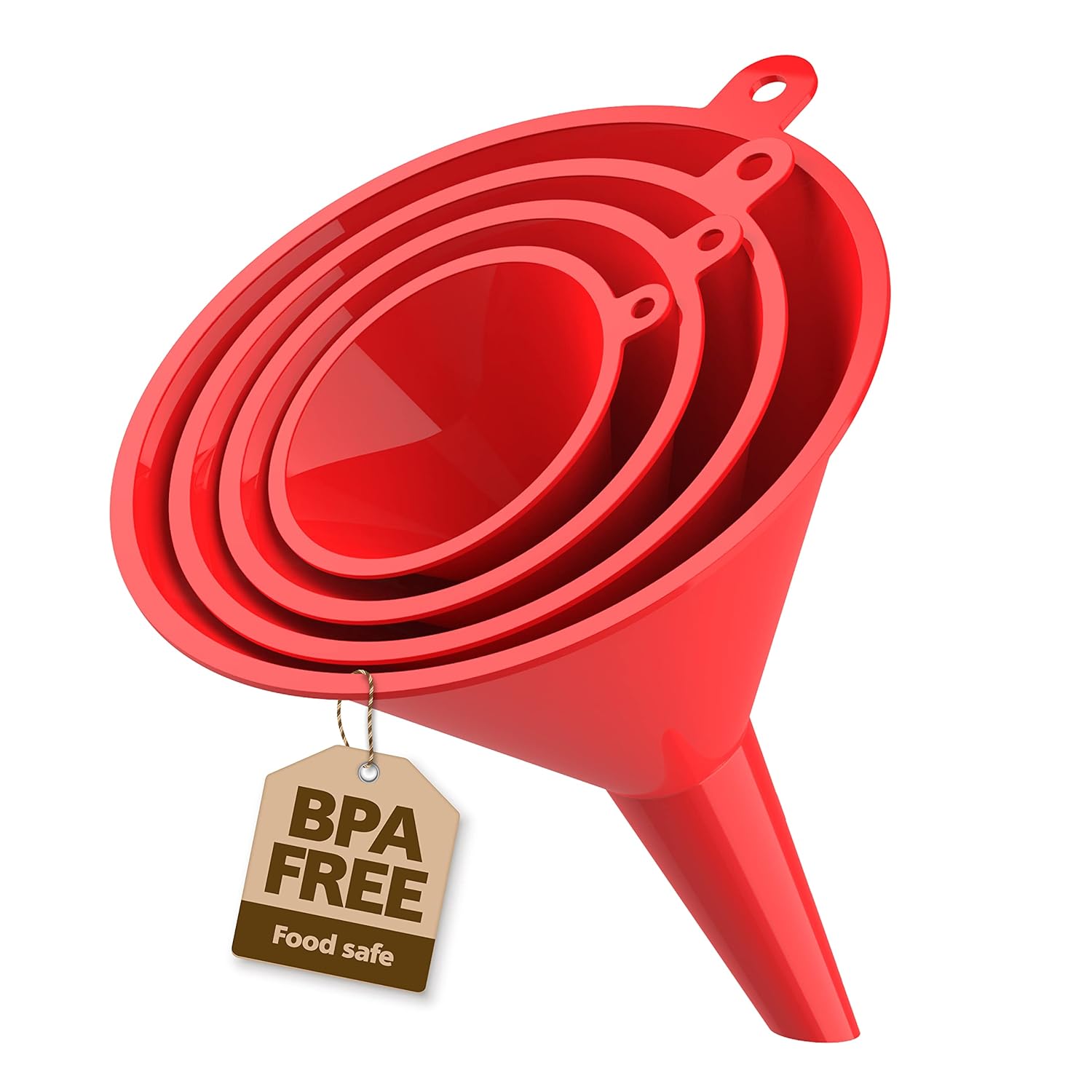 Nirox Universal funnel set of 4 - Food suitable BPA-FREE - Filling aid ...