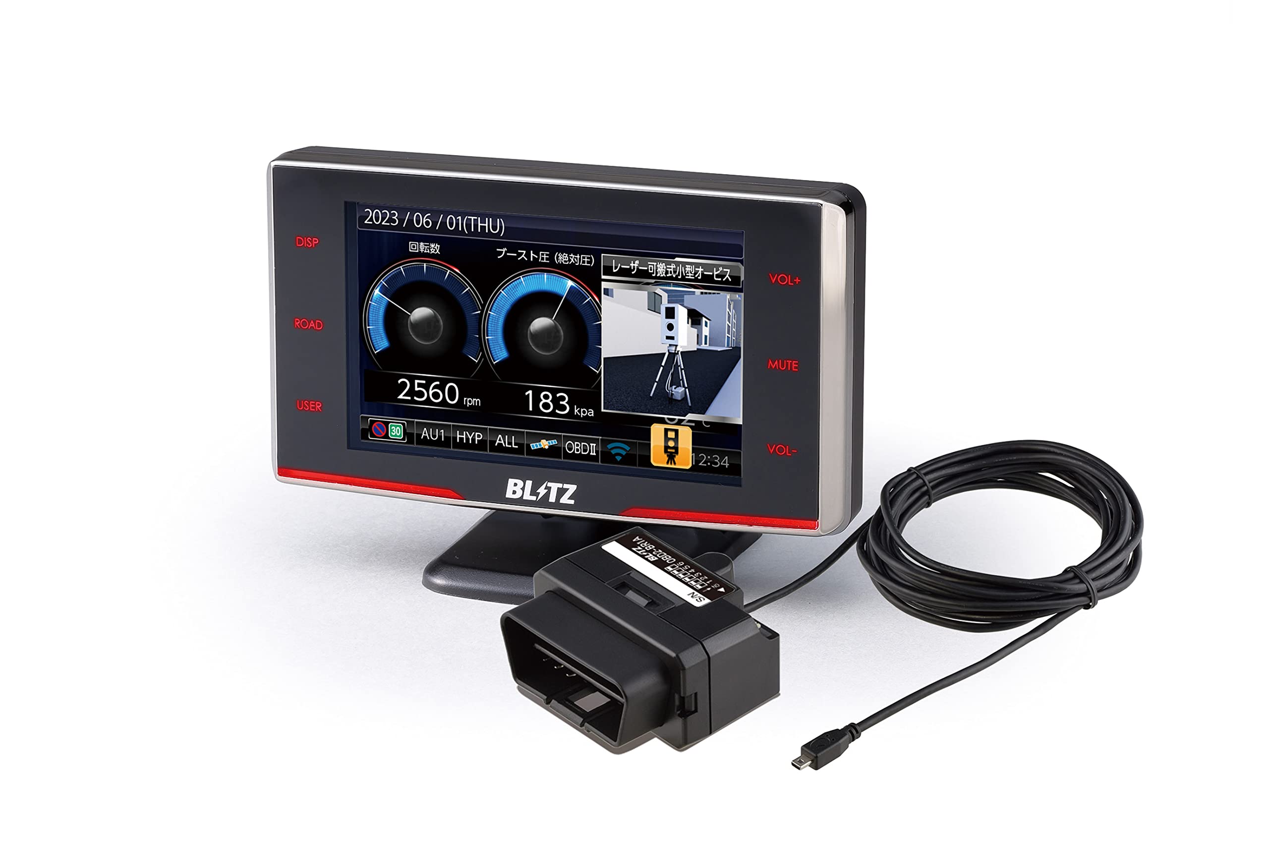 Amazon | BLITZ(ブリッツ) Touch-LASER TL312R-OBDセット 新開発フルオート機能搭載！新型レーザー光受信対応/レーダー式移動オービス識別/3.1型液晶搭載 ...