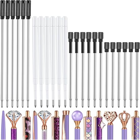 Amazon.com : Colarr 24 Pcs Ballpoint Pens Set Refills Ink Refills for ...