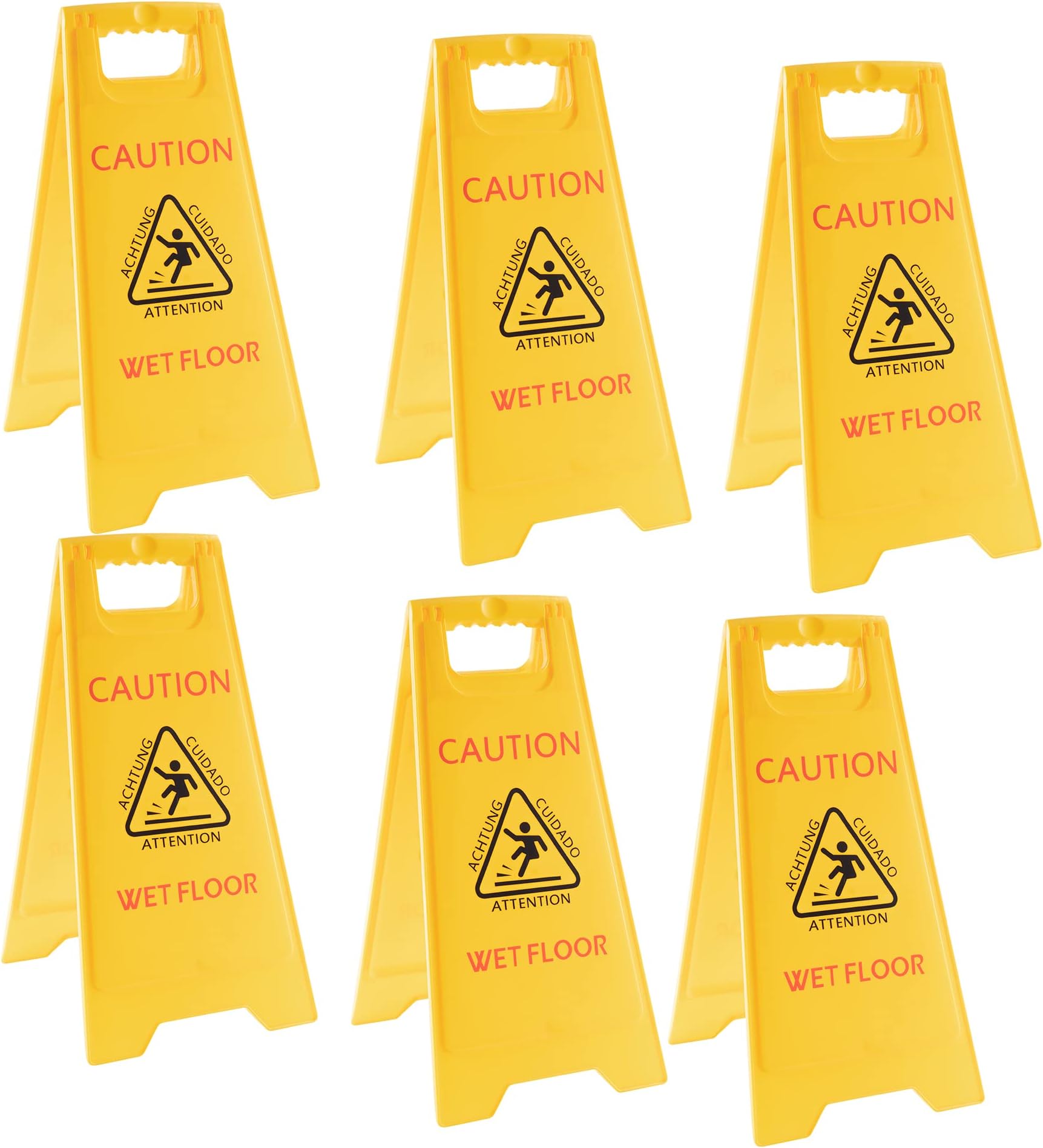 Amazon.com: Macarrie 20 Pack Caution Wet Floor Sign Yellow Wet Floor ...