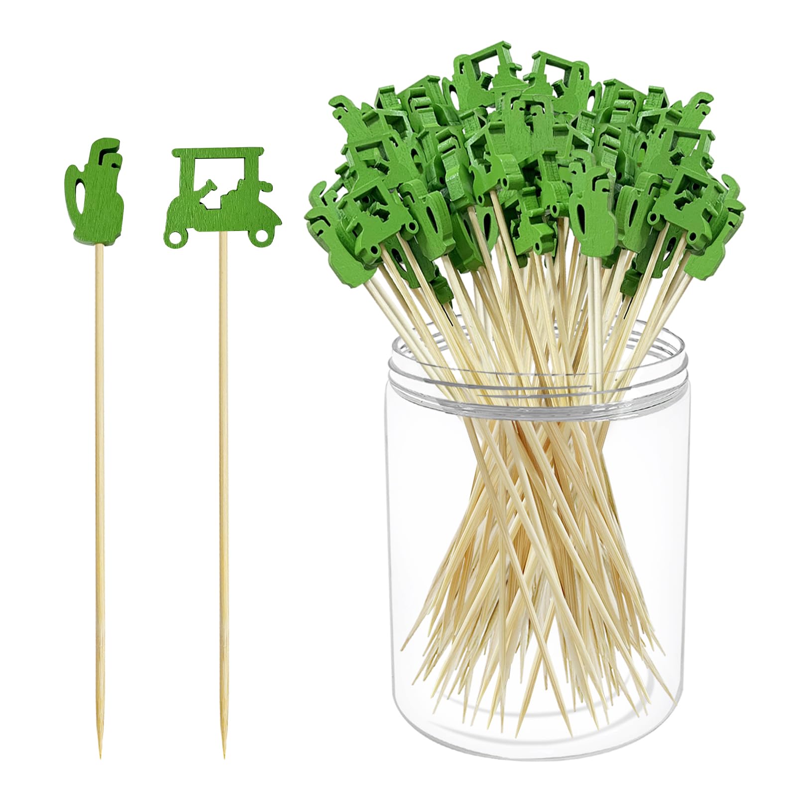 Amazon.com | 200Pcs Golf Cocktail Picks,4.7 Inch Golf Theme Toothpick ...