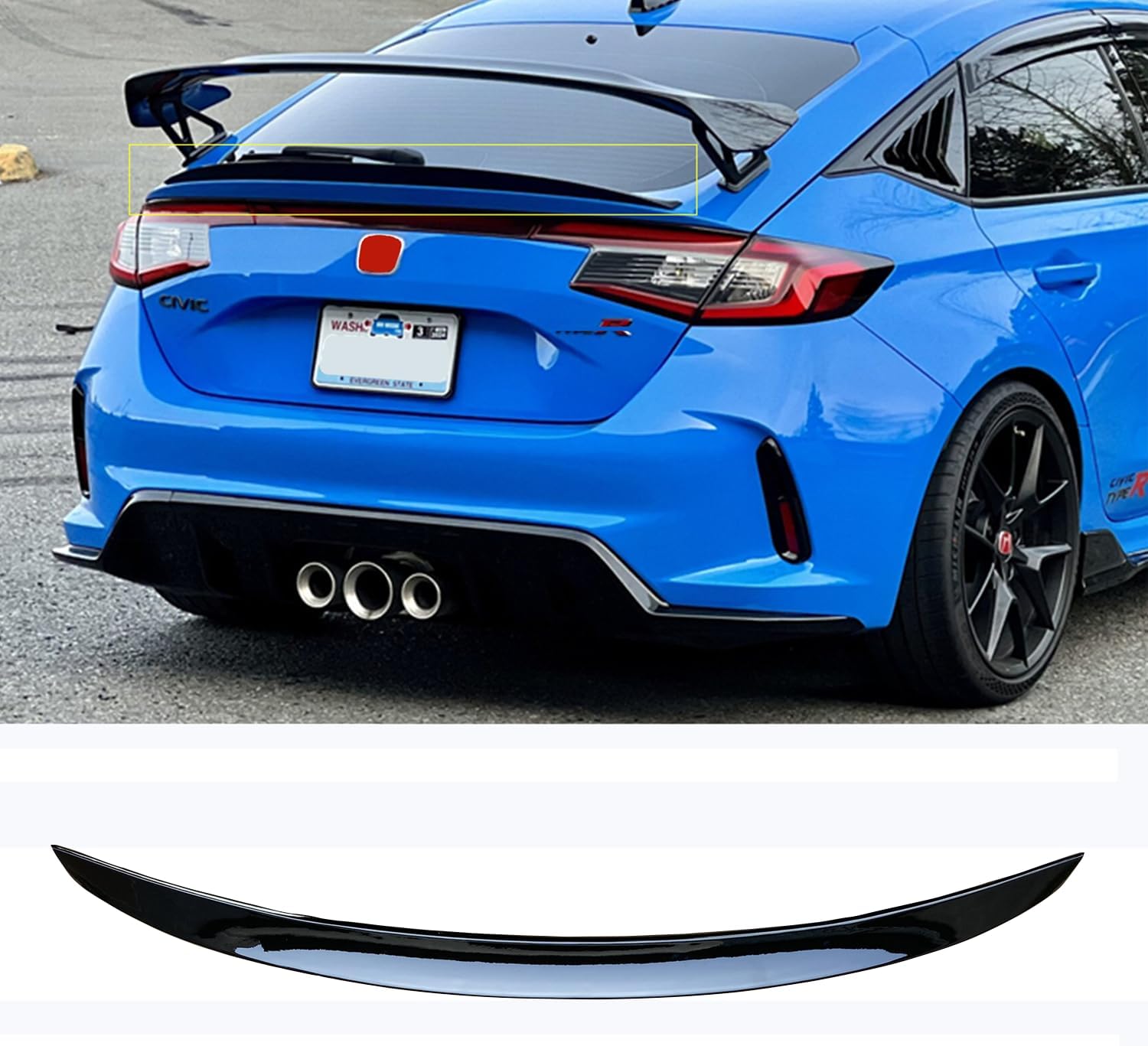 Amazon | BlissBalance シビック FL1 FL4 タイプr FL5 エアロ パーツ リアスポイラー リアウイング カスタム ...