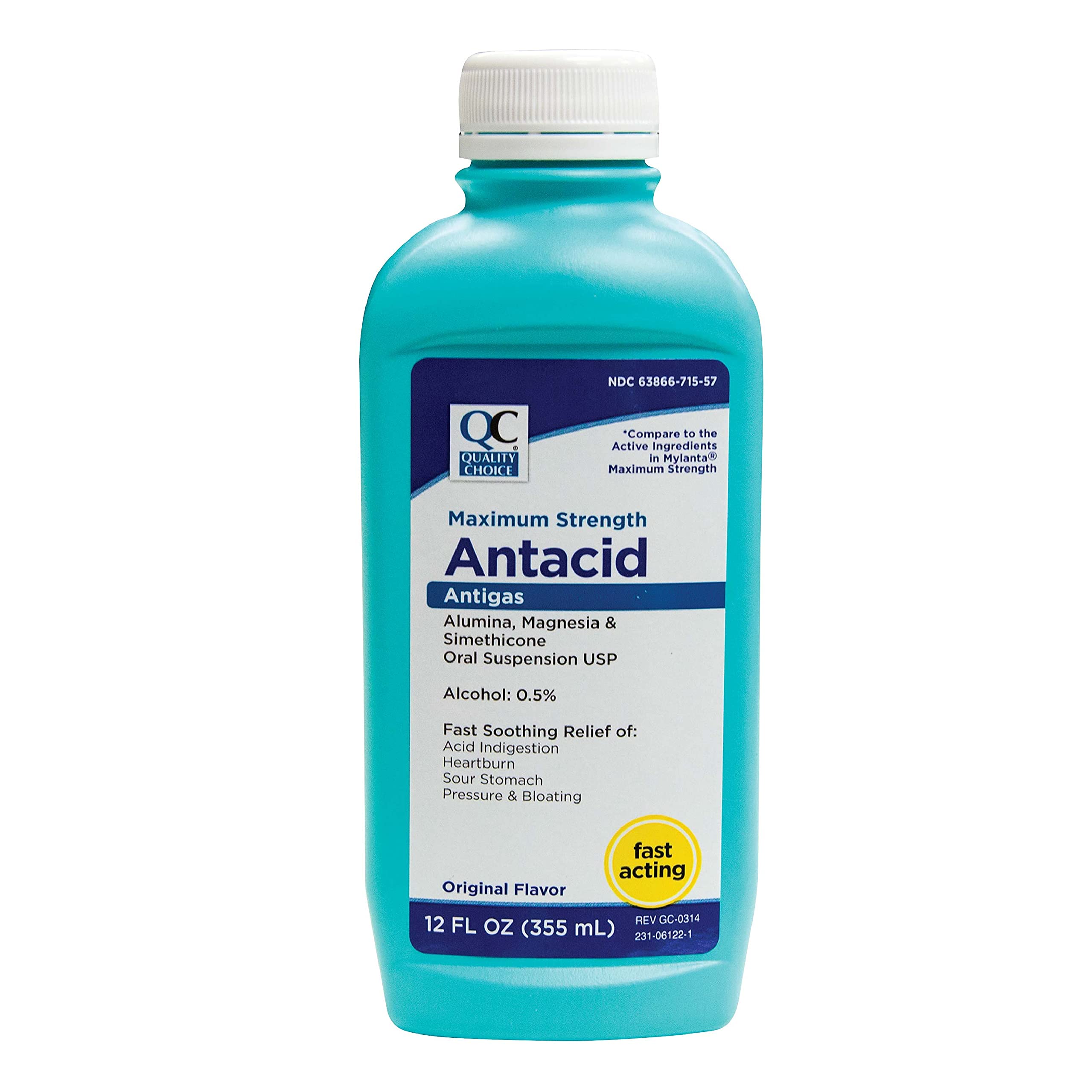 Amazon.com: Quality Choice Maximum Strength Antacid Antigas Oral ...