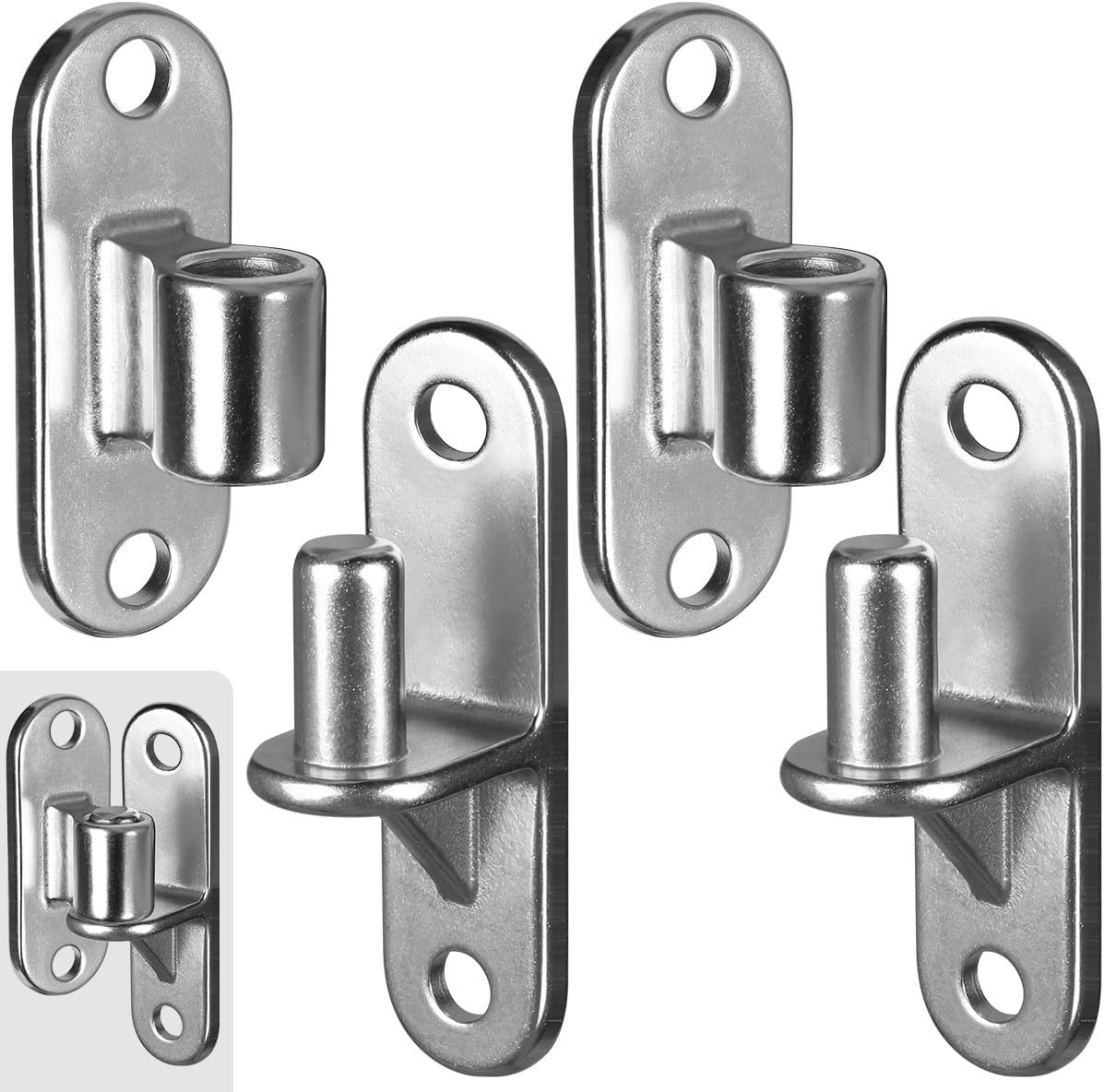 Amazon.com: HAGWARE Gate Hinges Wall Mount Gate Hinge, 2Pack Heavy Gate ...