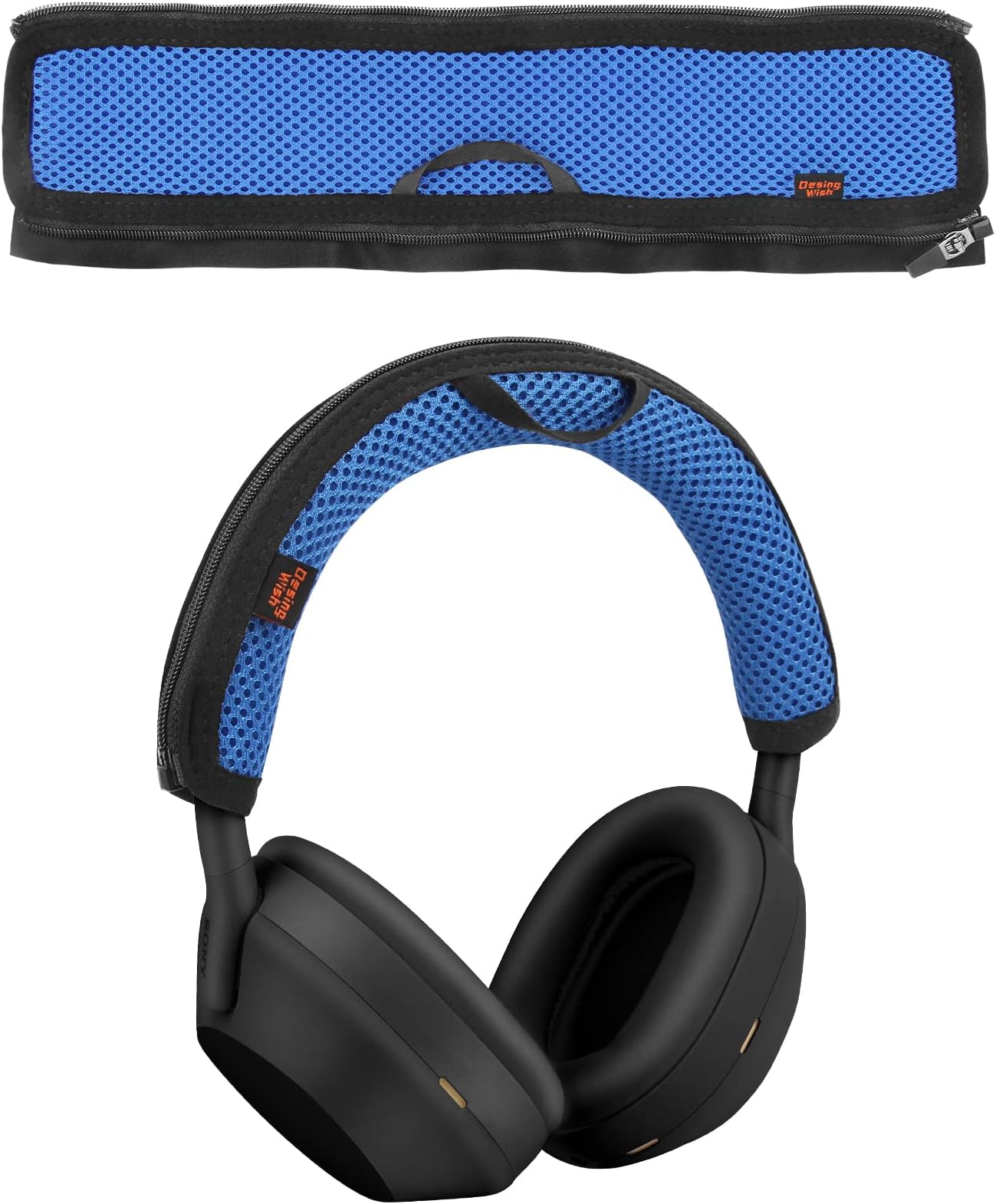 Amazon.com: Desing Wish WH-1000XM5 Headband Cover Air Mesh Fabric ...