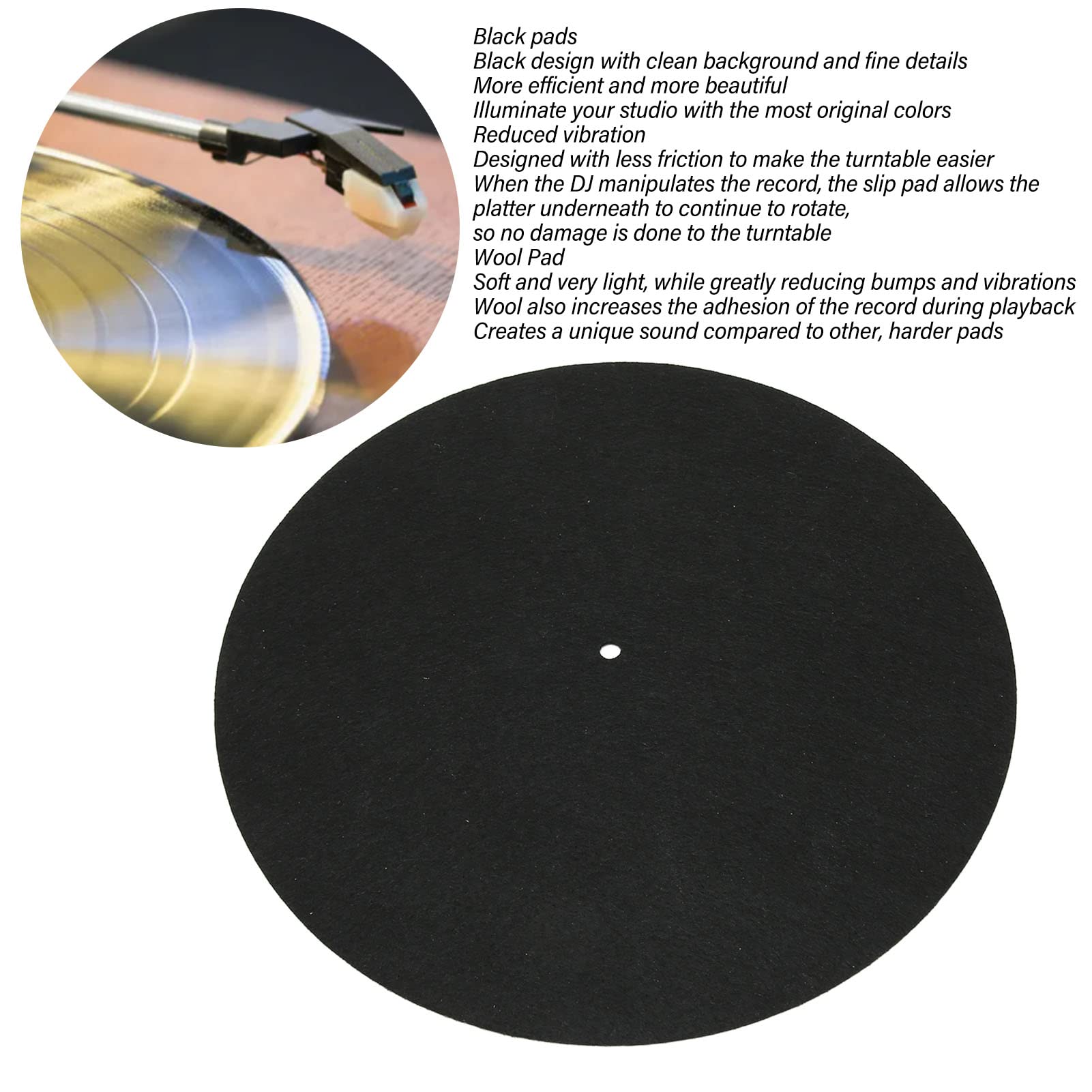 Snapklik.com : Turntable Platter Mat, Universal Turntable Slip Mat ...