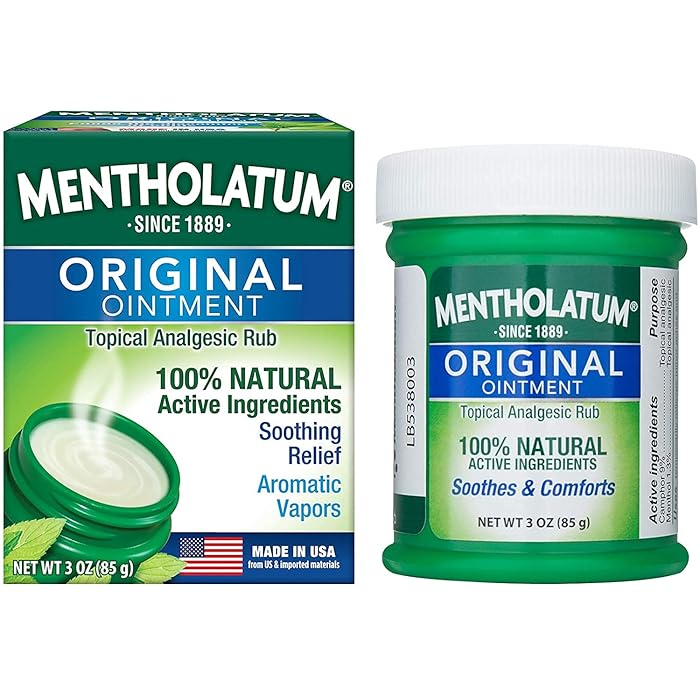 Buy Mentholatum Original Chest Rub Ointment , White, 3 Ounce (Pack of 1 ...