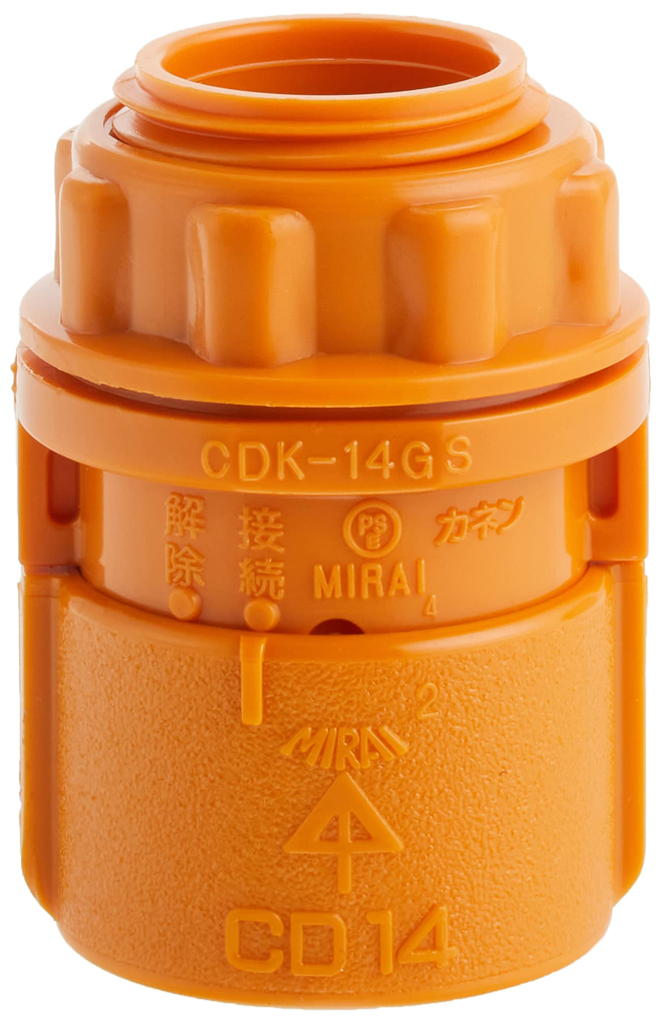 【正規取扱店】 未来工業 コネクタ CD管Φ42用 Gタイプ オレンジ CDK-42G - revendedorvalley.com.br