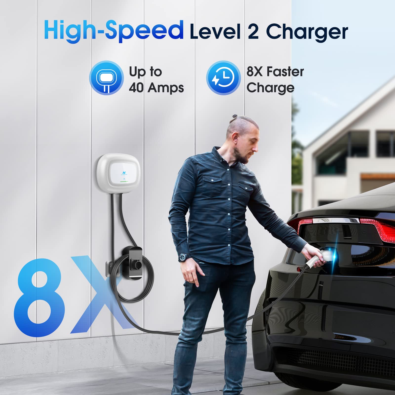 Leviton Level Electric Vehicle Charging Station, 48 Amp,, 41% OFF