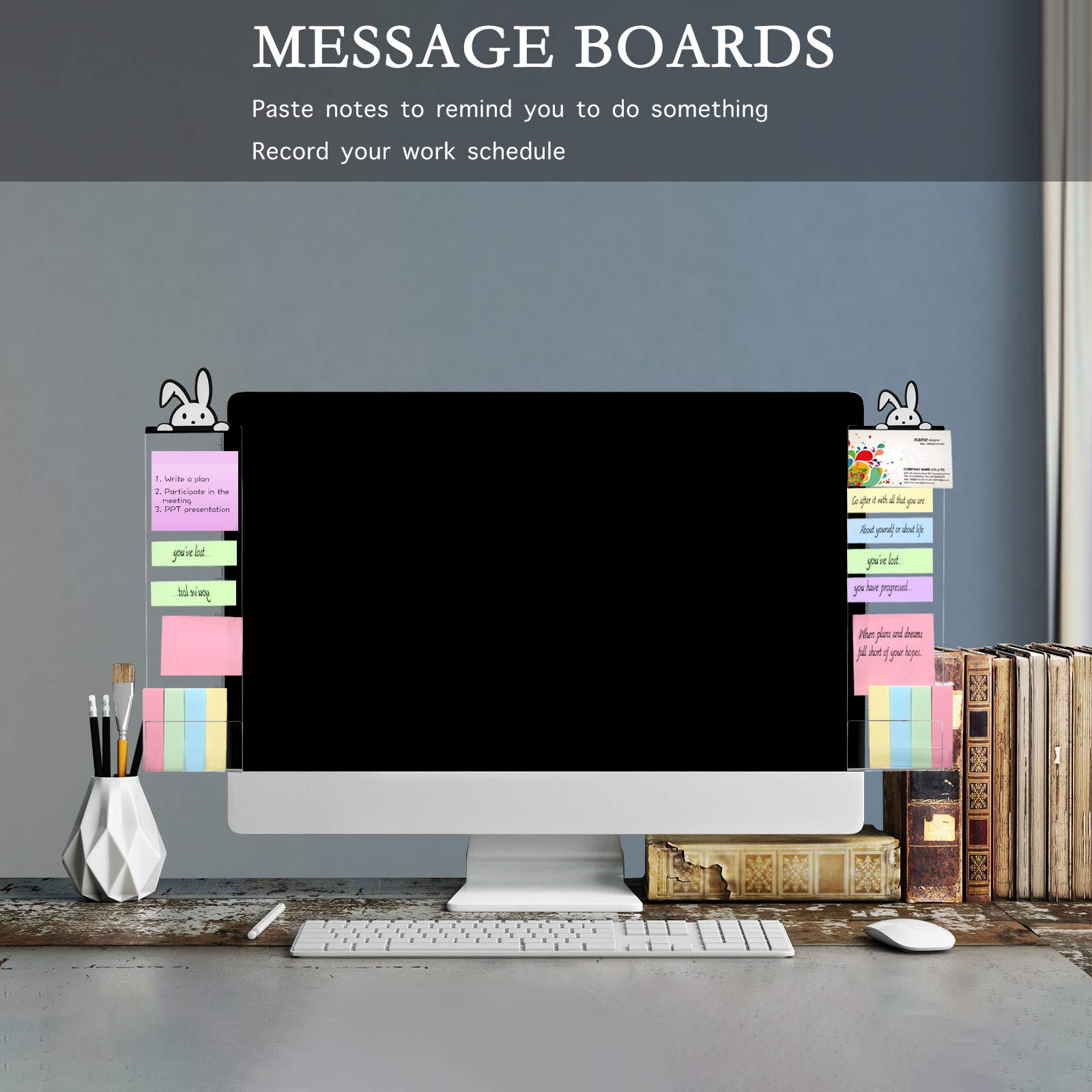 Snapklik.com : MEGREZ Monitor Memo Board, Acrylic Monitor Message Panel ...
