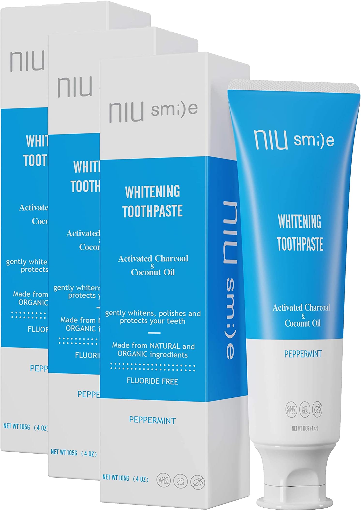 Amazon.com: Native Charcoal with Mint Fluoride Natural Toothpaste - 4.1 ...