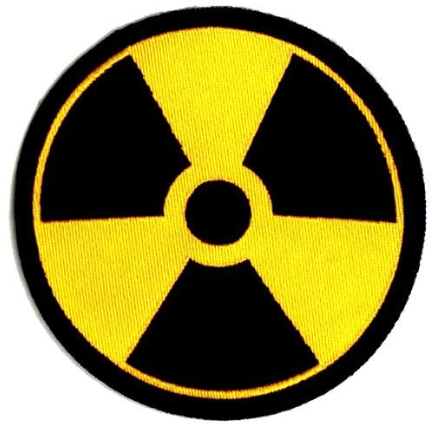 Amazon.com: Nuclear Radiation Symbol Embroidered Patch Iron-On Yellow Logo