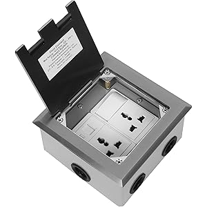 Floor Receptacle/Extension Socket/Flush Mounting, 51% OFF
