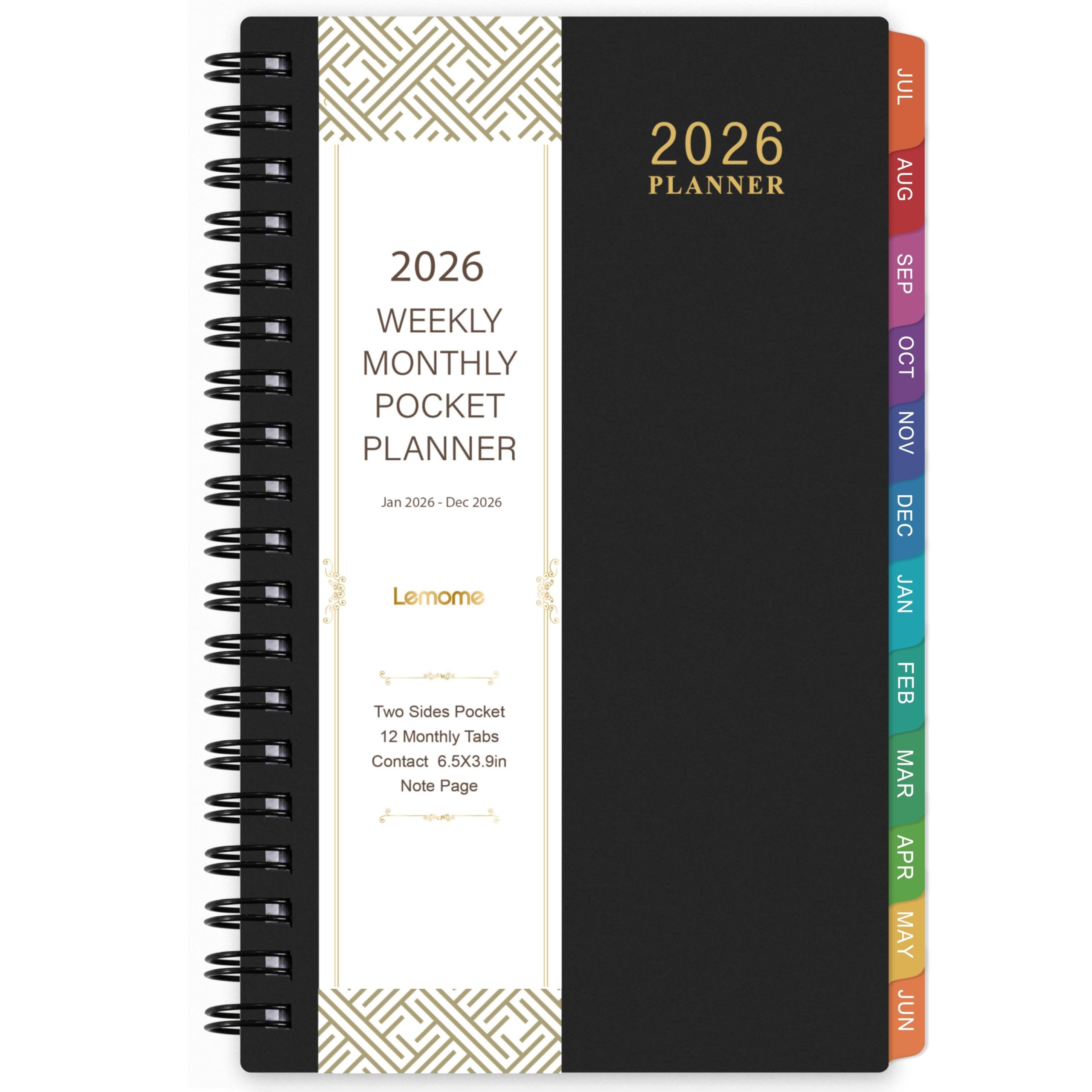 Snapklik.com : 2026 Pocket Calendar/Planner - Weekly & Monthly Pocket ...