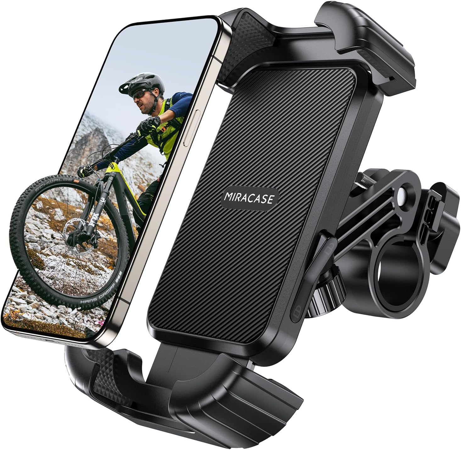 Amazon.com: Miracase Bike Phone Holder, Silicone Wrapped Anti Shake ...