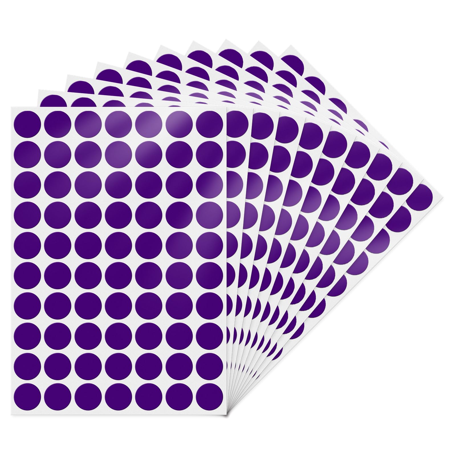 Snapklik.com : Purple Dot Stickers 3/4 Inch Colored Round Labels Color ...