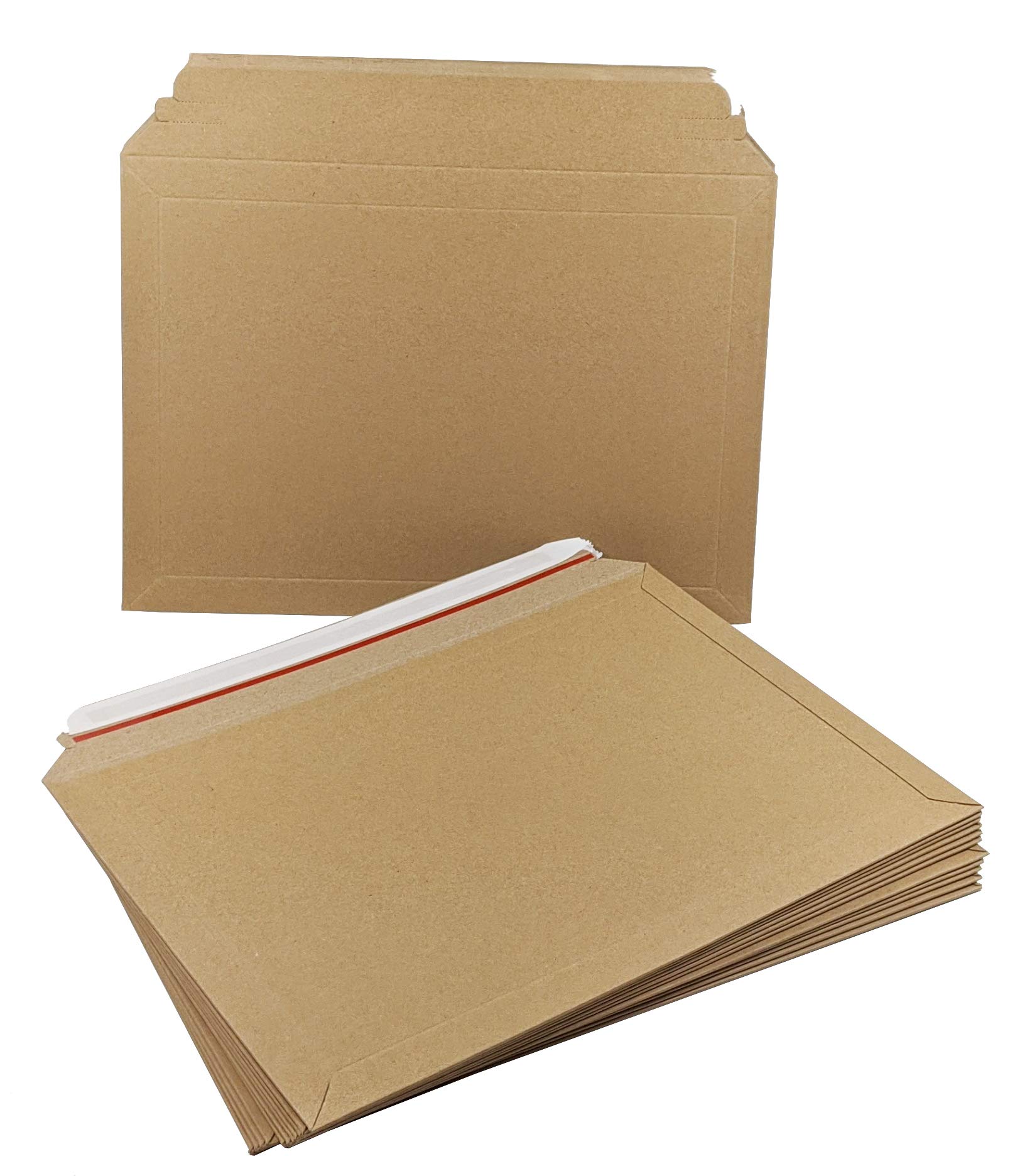 OfficeGear Cardboard Expanding Envelope Capacity Book Mailers (100 Pack ...