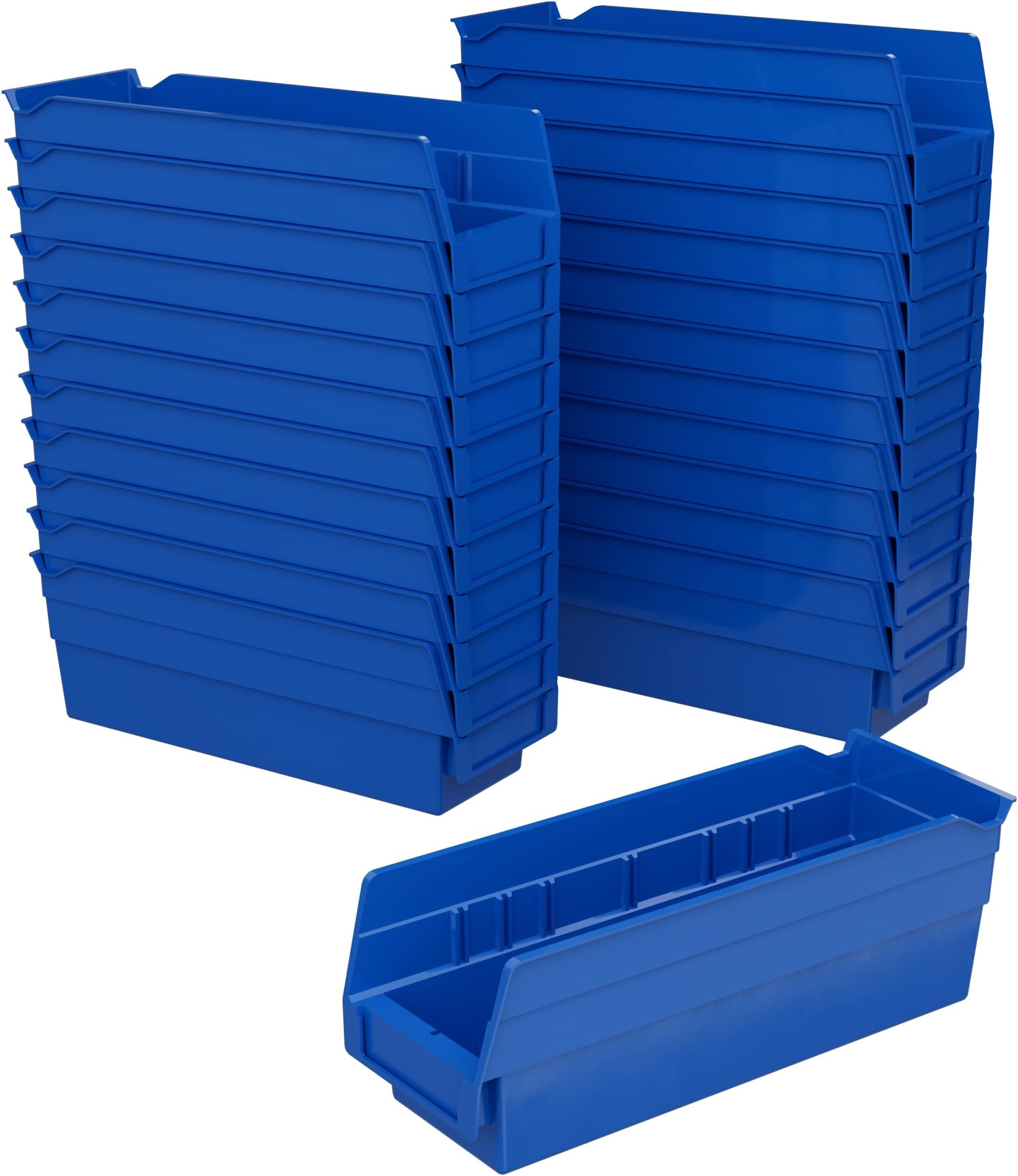 Amazon.com: Storage Compat 6 Pack Small Storage Bin, Wall Mount Storage ...