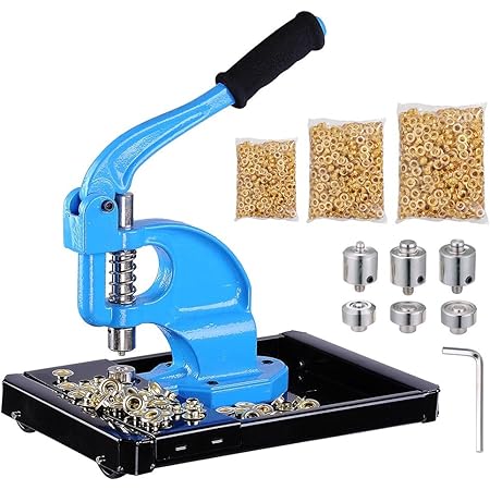 Amazon.com: Yescom Semi-automatic Die Hand Press Grommet Machine 10 ...
