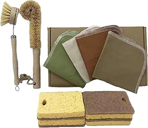 BEECO GIF2U Dishwashing Brush Bottle Scrub Brush Kitchen Cleaning Set ...