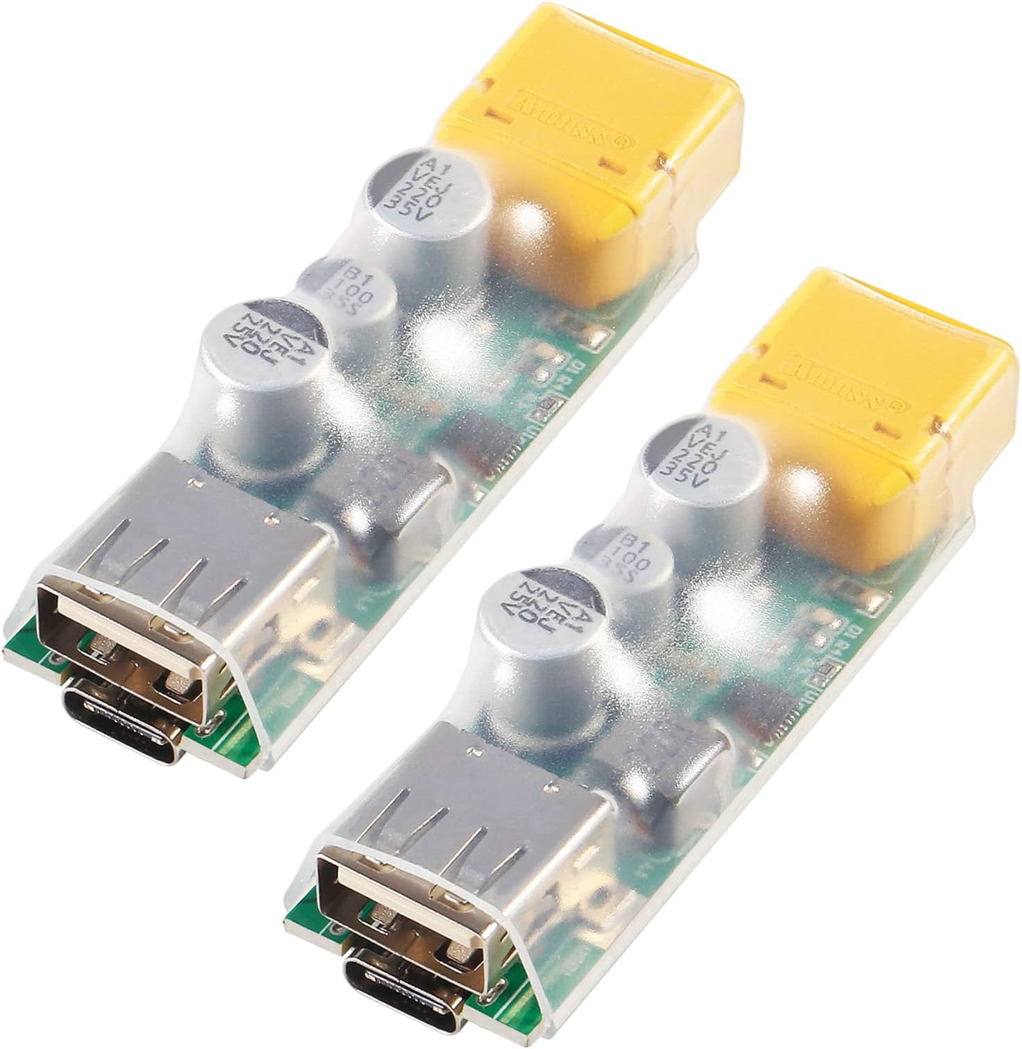 Amazon.com: 2PACK 3S-6S XT60 to USB Fast Charging Converter Support 3S-6S Lipo Battery,45W Lipo ...