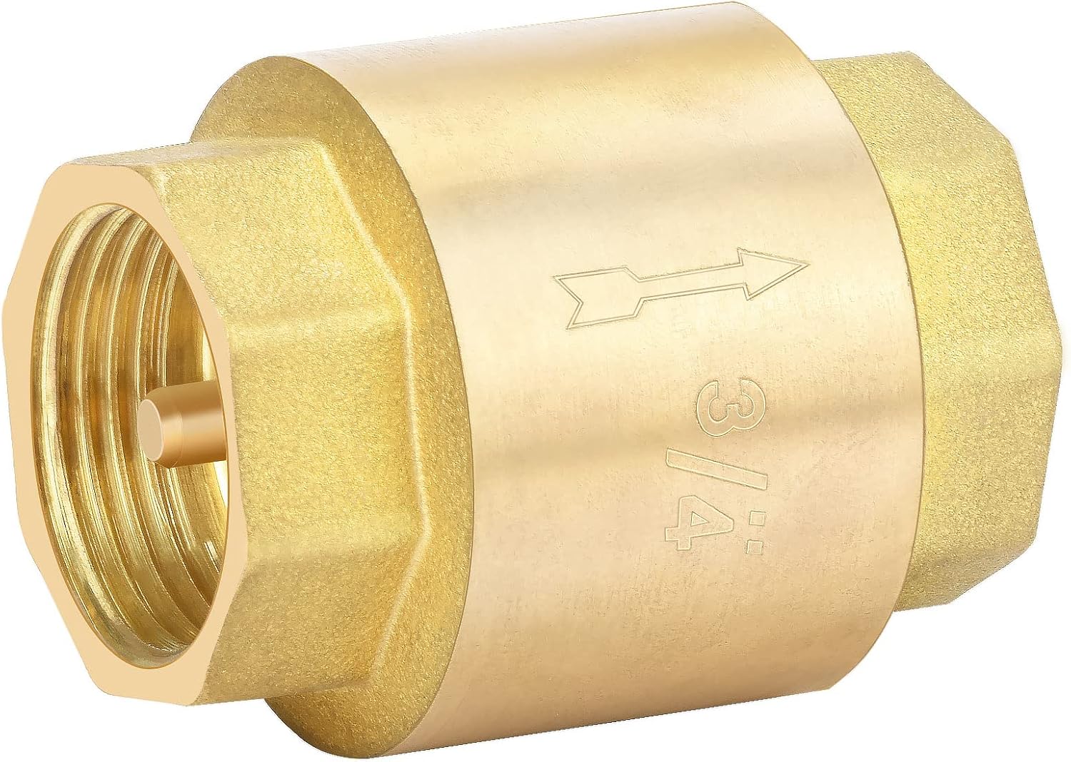 Oumuik Valvola di Ritegno Ottone 3/4 Pollice Valvola di ritegno a molla ...