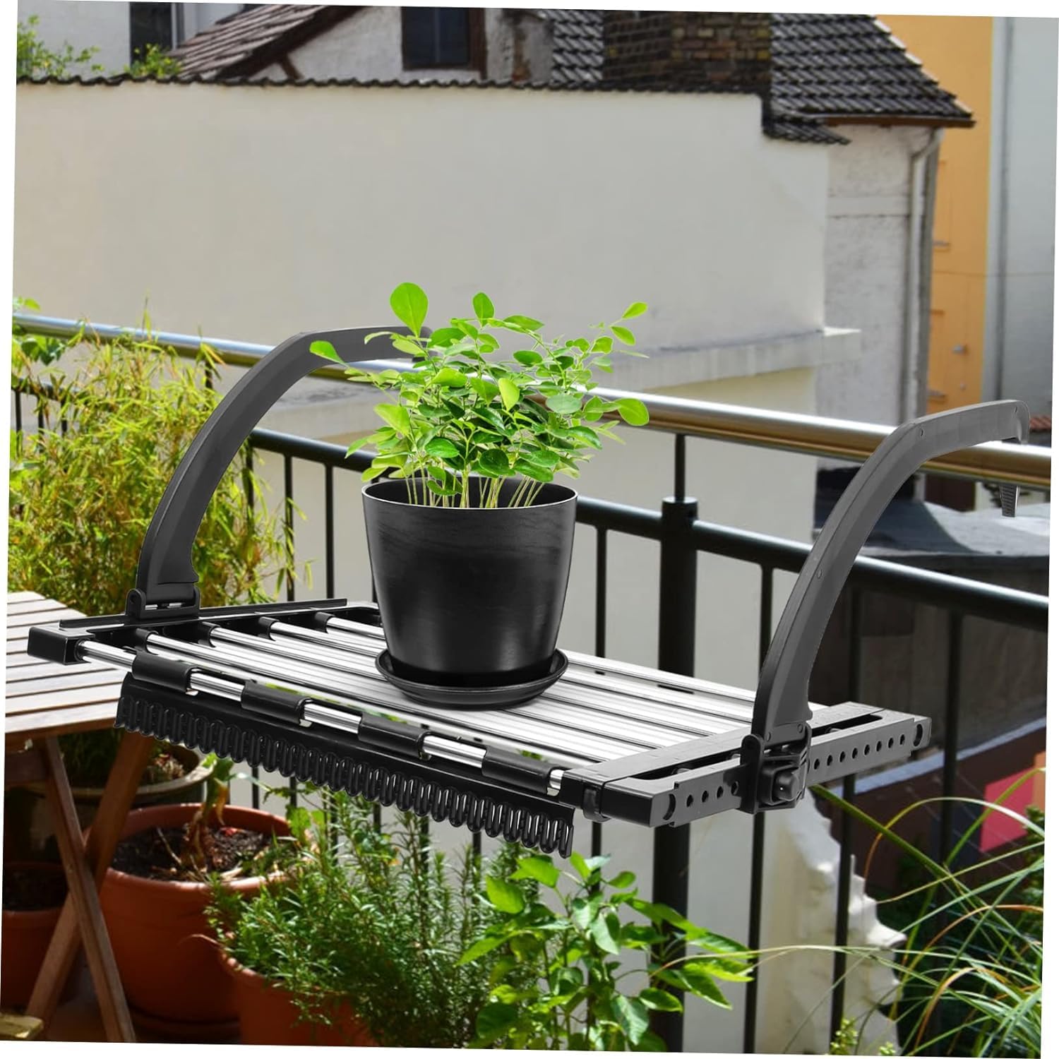 Amazon.com: Abizarch Portable Clothes Drying Rack for Balcony,29"x13 ...